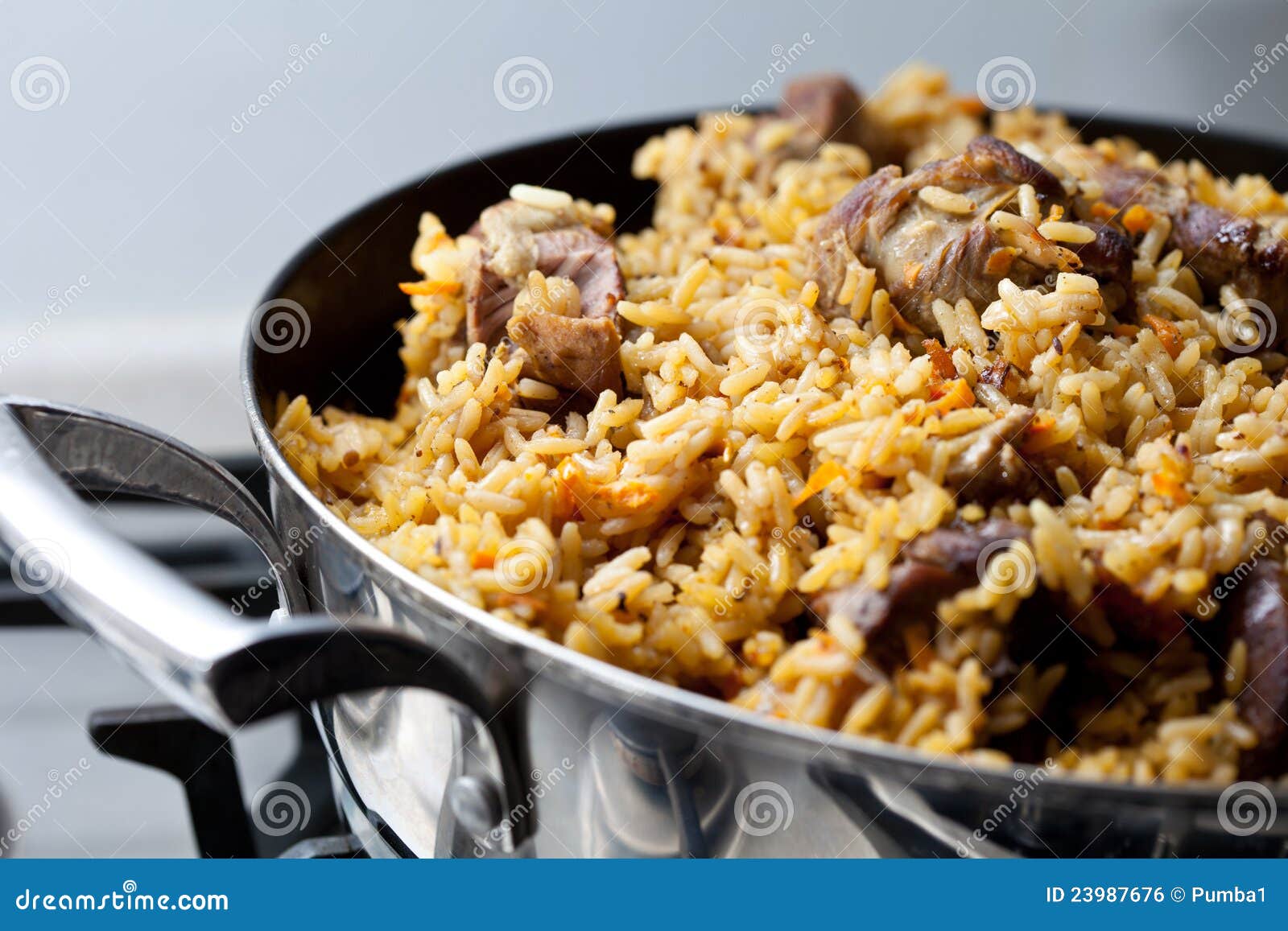 Pilaf (meat of a Ram Paella) Stock Photo - Image of lamb, mixed: 23987676