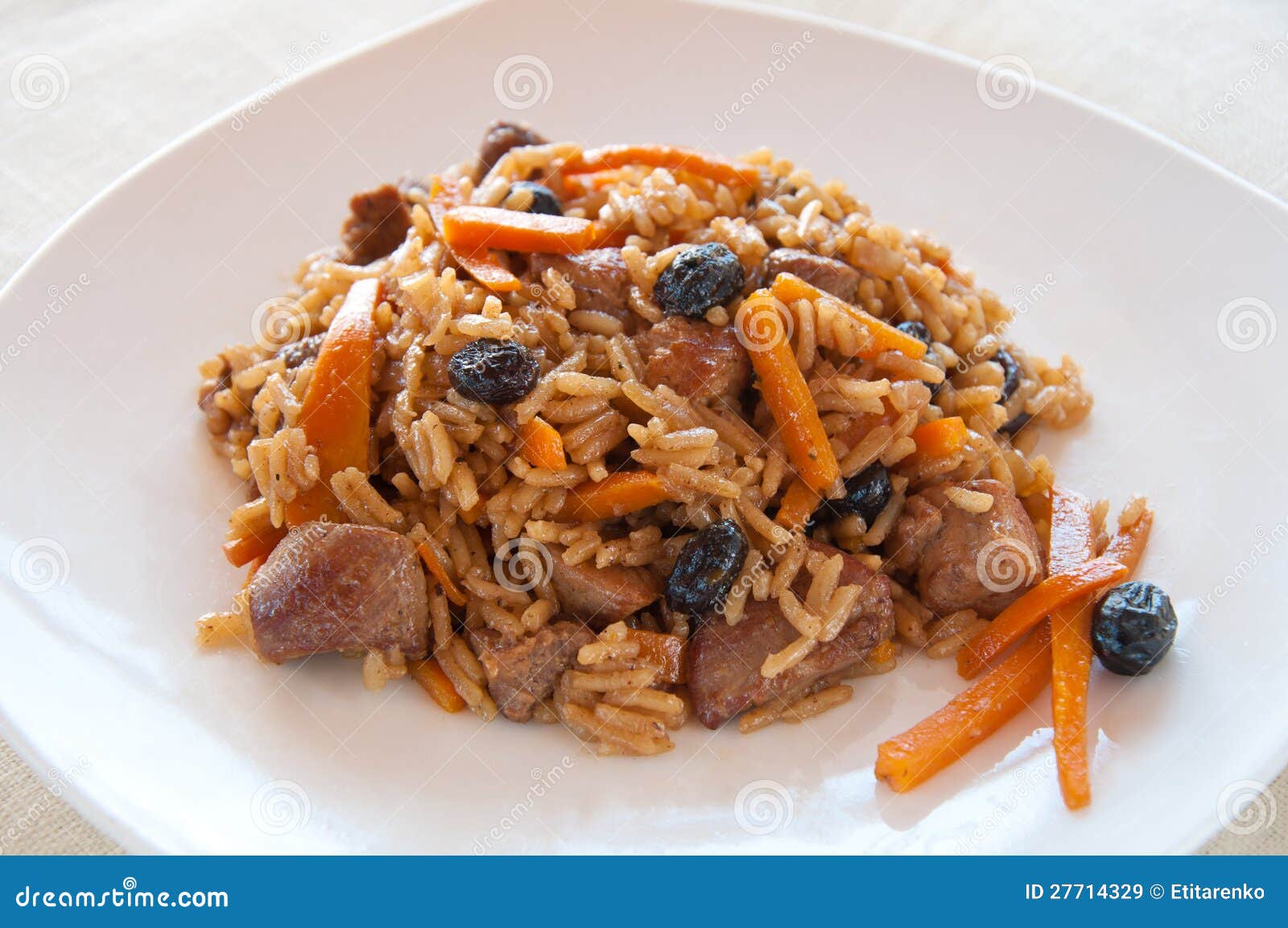 Pilaf with Turkey, Carrots, Spices Stock Image - Image of pilau ...