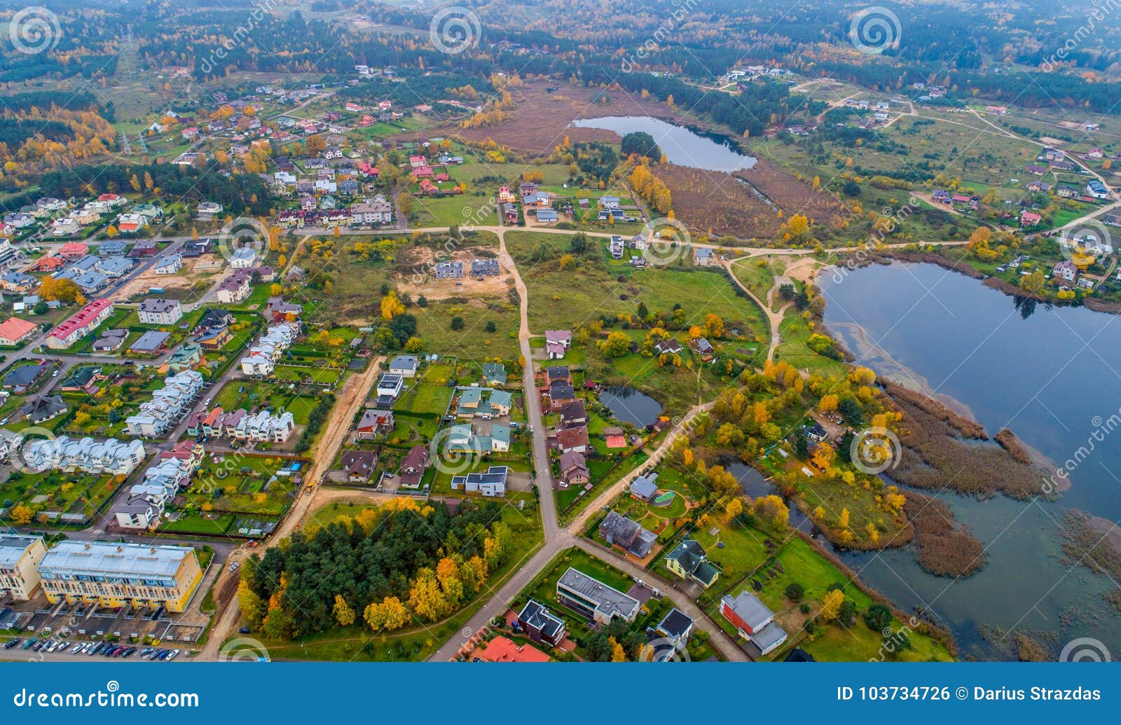 Pilaite District from Above Stock Photo - Image of built, flight: 103734726