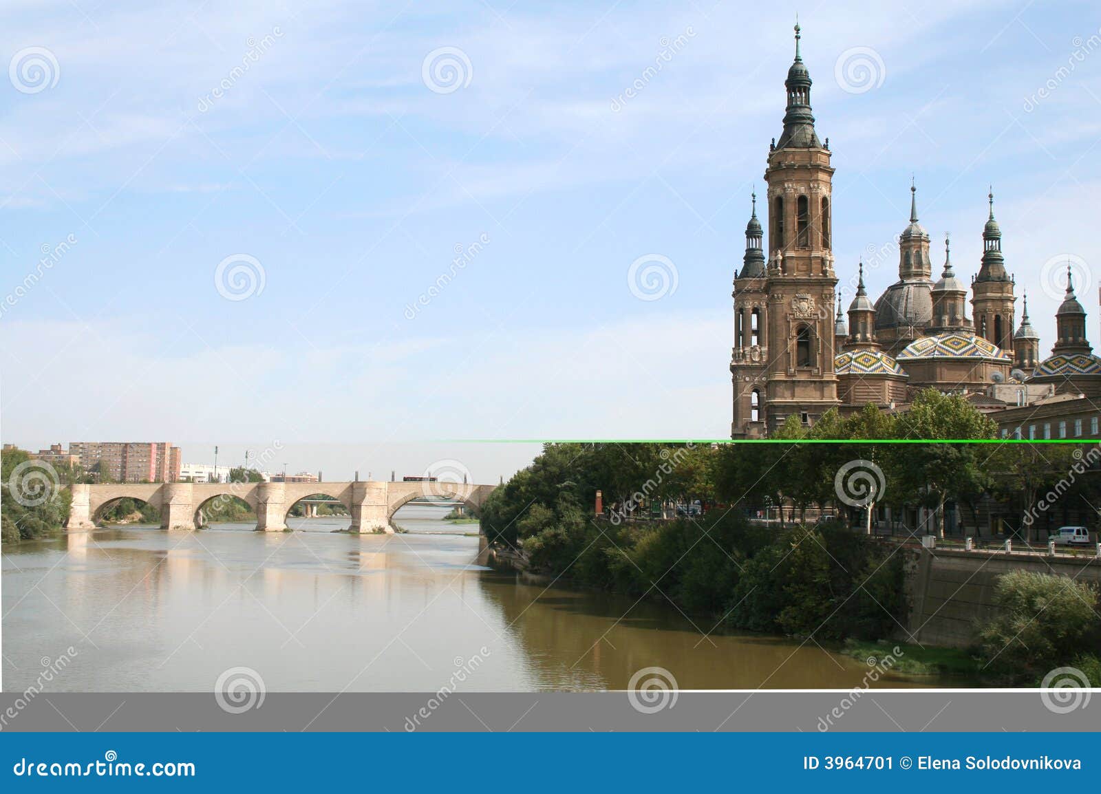 The Pilar Basilica stock image. Image of outdoor, europe - 3964701