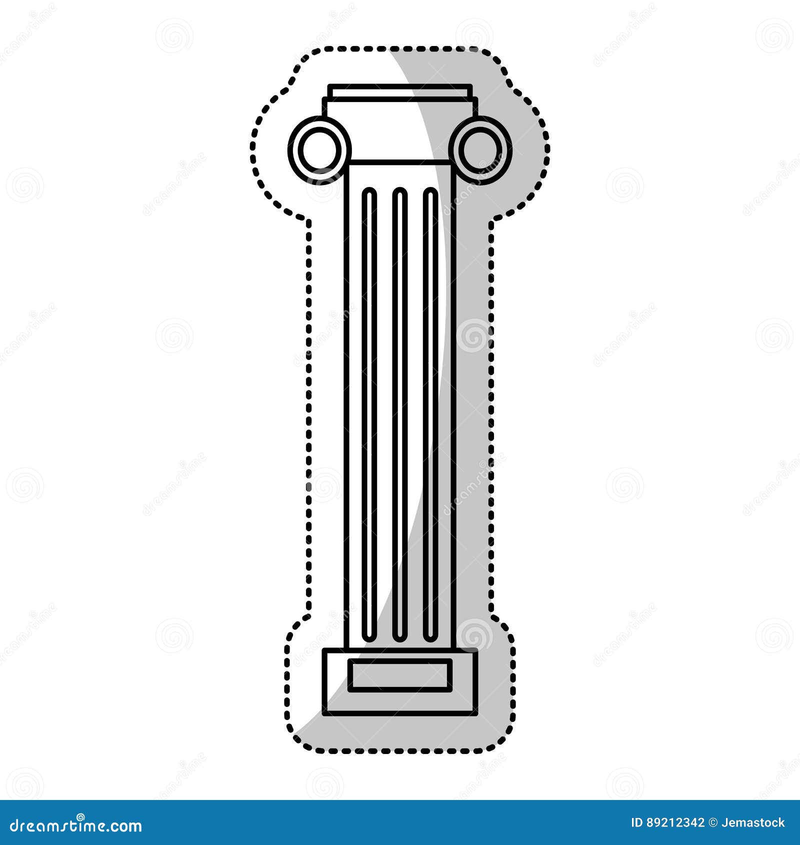 Pilaster Column Structure Image Royalty-Free Illustration ...