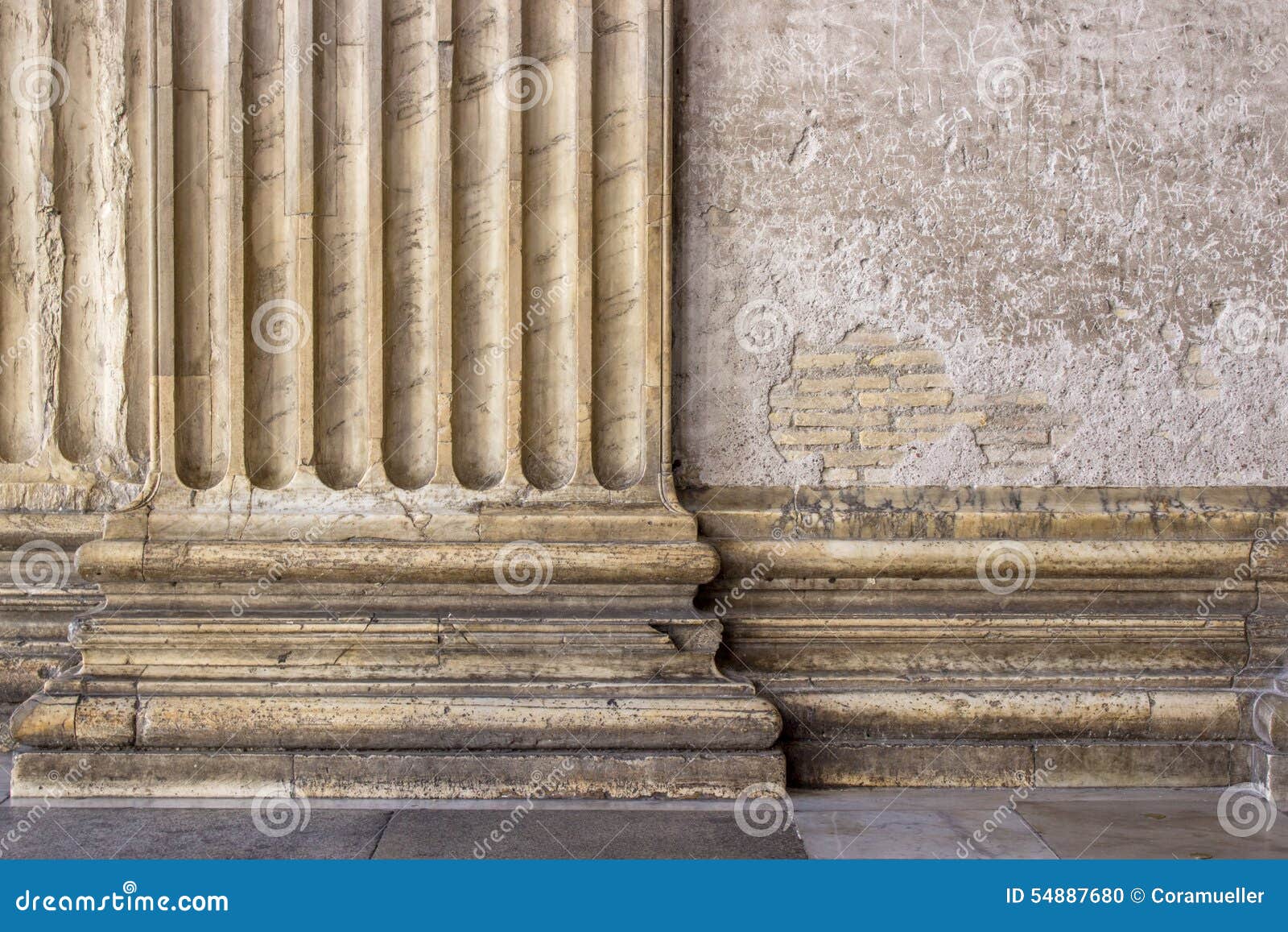 Pilaster stock photo. Image of building, blocks, stone - 54887680