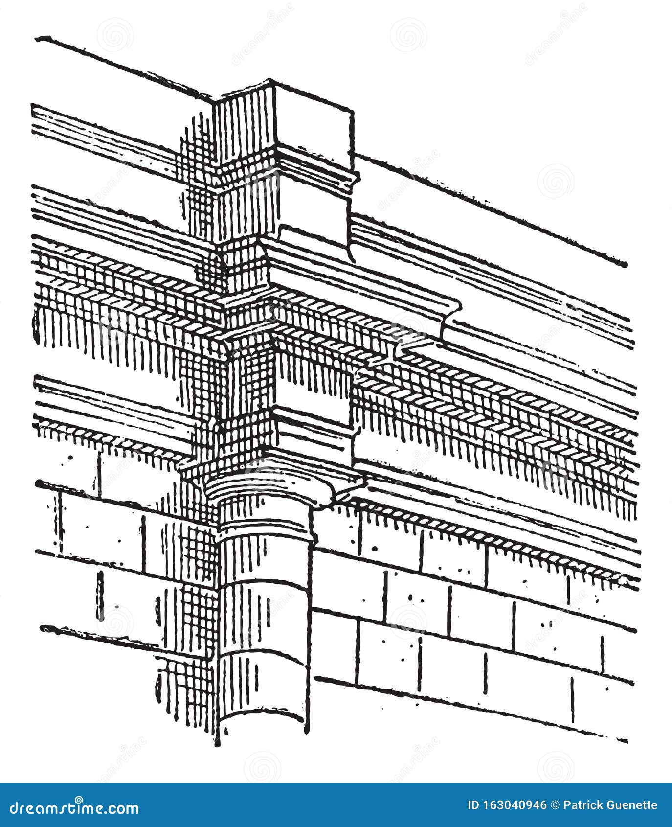 Pilaster Column Structure Image Royalty-Free Illustration ...