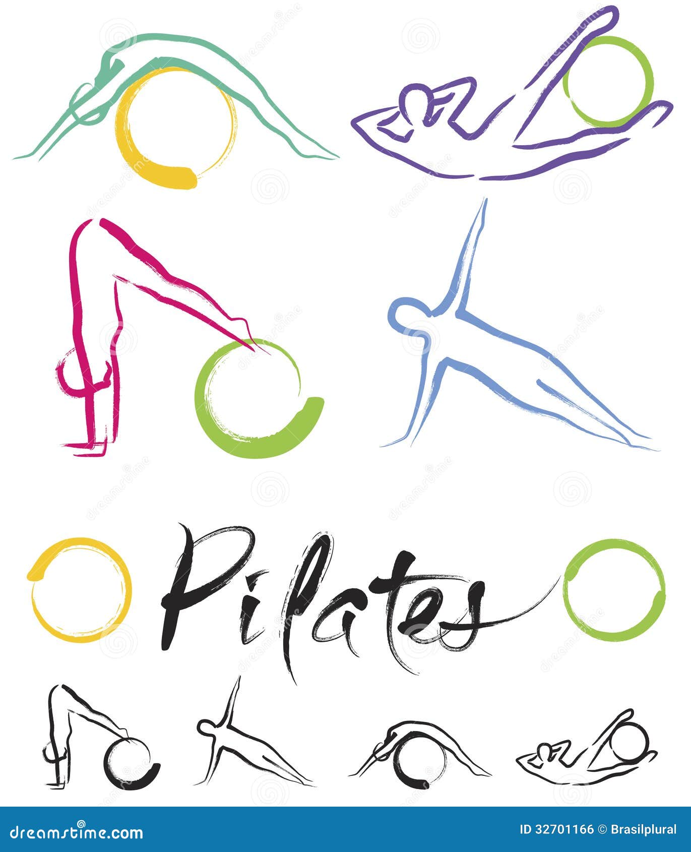 Pilates Class – Color Vector Stock Vector - Illustration of ball ... Pilates Class – Color Vector Stock Vector - Illustration of ball ...