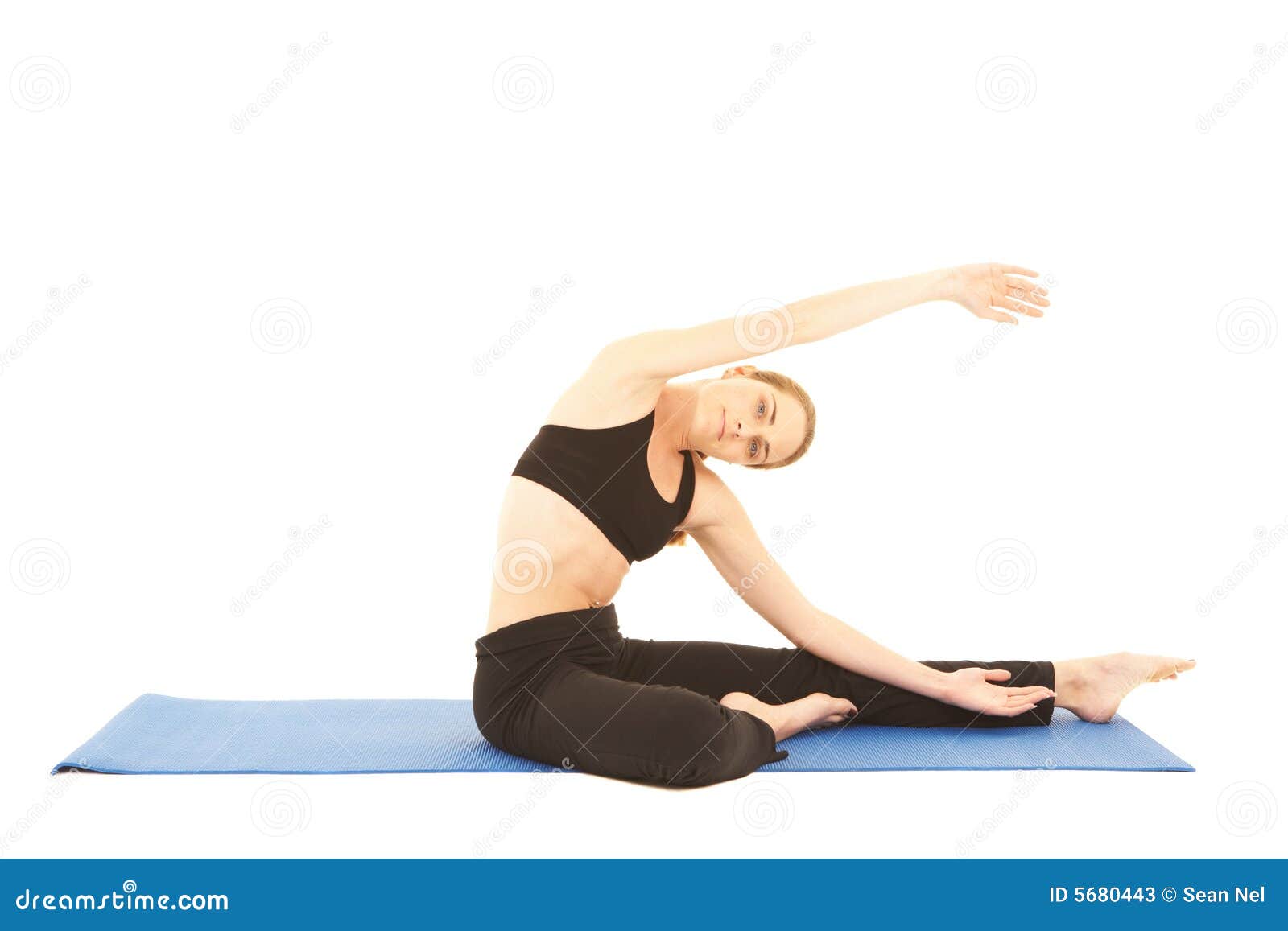 Pilates exercise series stock image. Image of instruction - 5680443