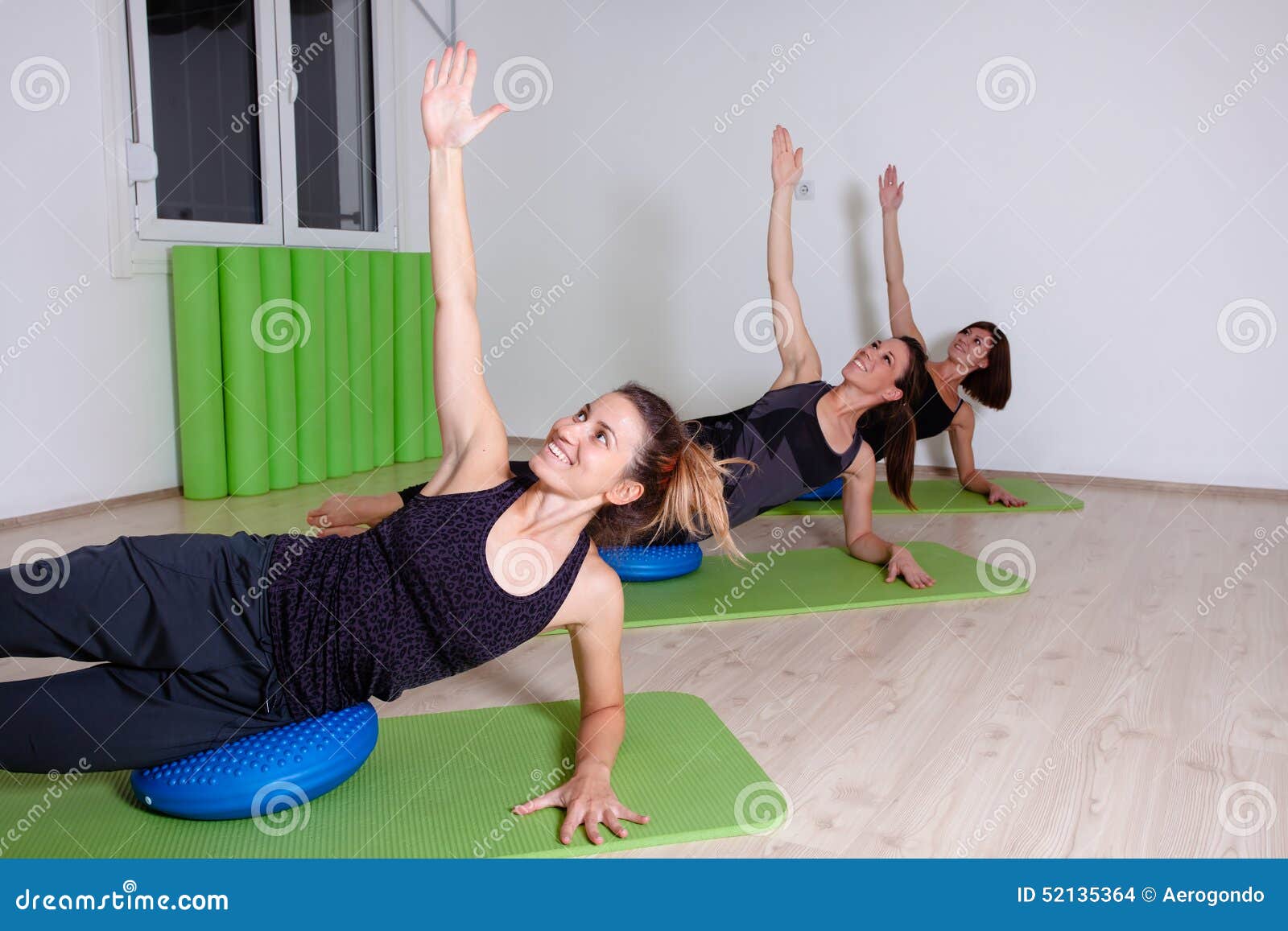 Pilates group training stock photo. Image of fitness - 52135364