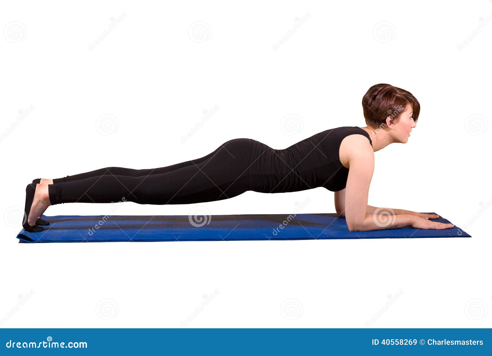 Pilates - Low Plank stock image. Image of pilates, woman - 40558269