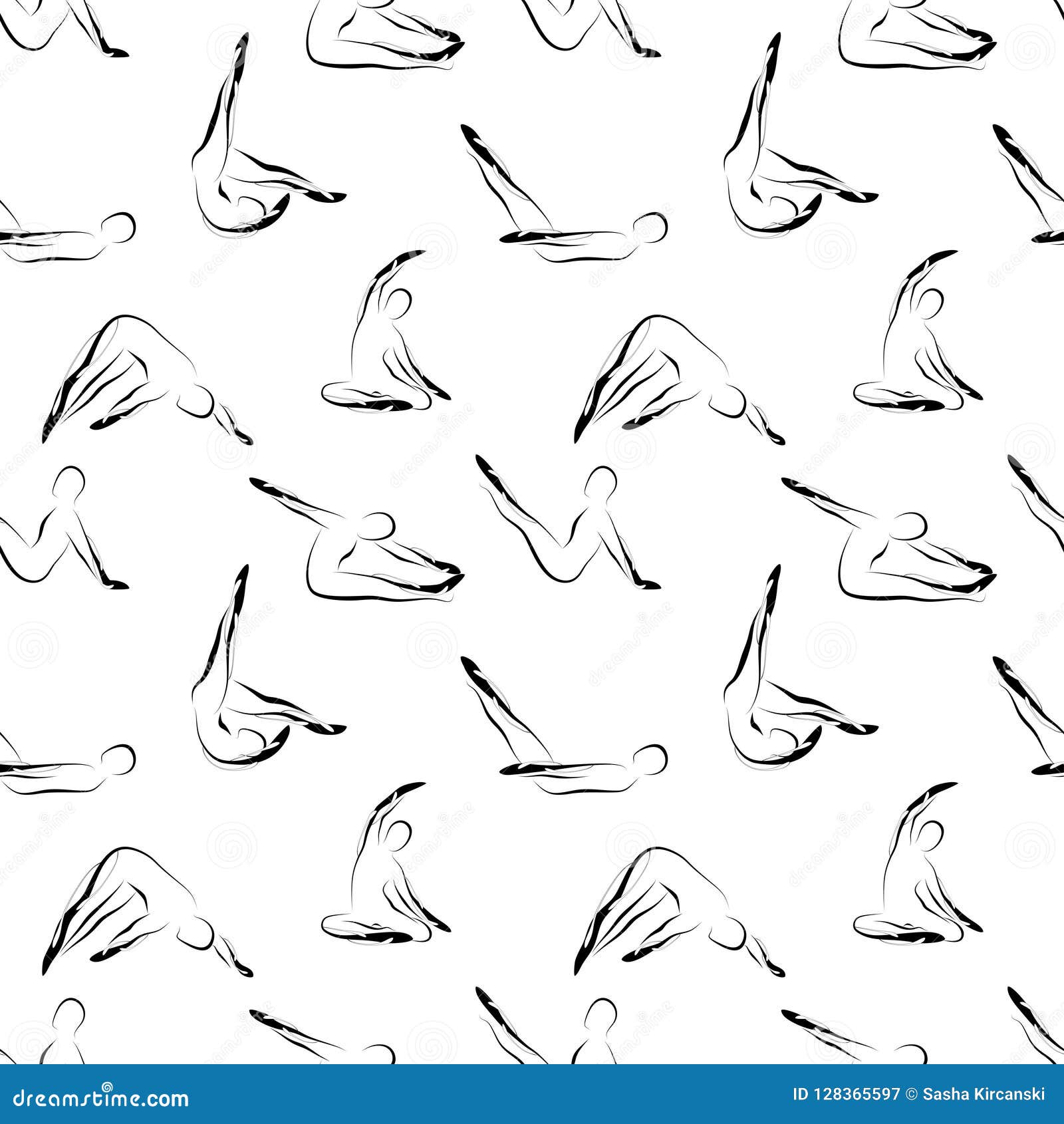 Pilates Poses Vector