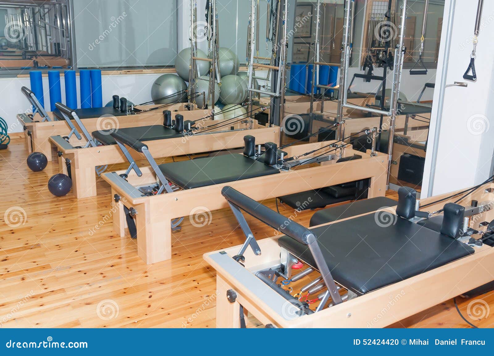 Pilates room stock photo. Image of lifestyle, healthy - 52424420