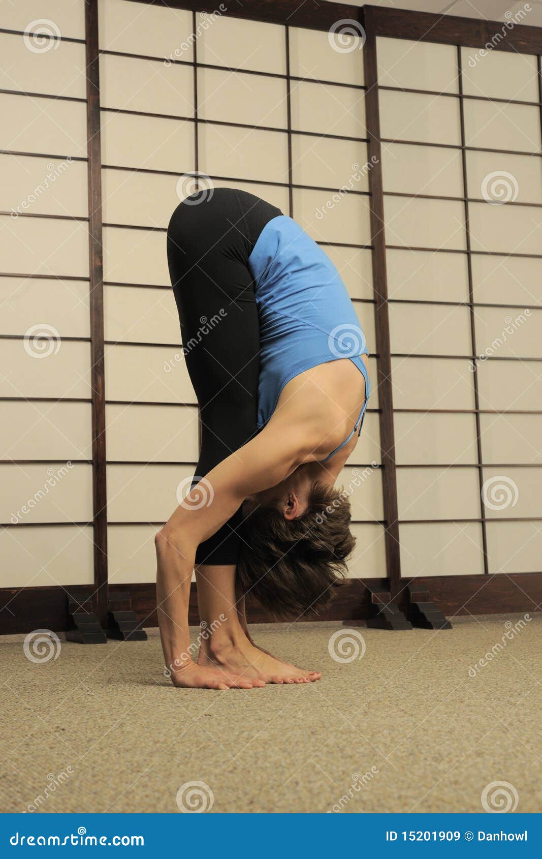 Pilates Stretch in Exercise Studio Stock Image - Image of female ...