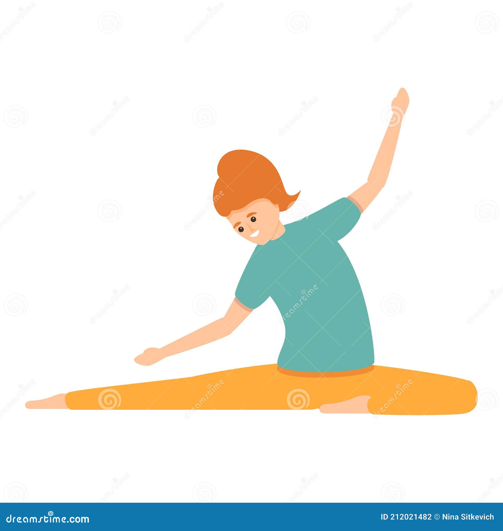 Pilates Training Icon, Cartoon Style Stock Vector - Illustration of ...