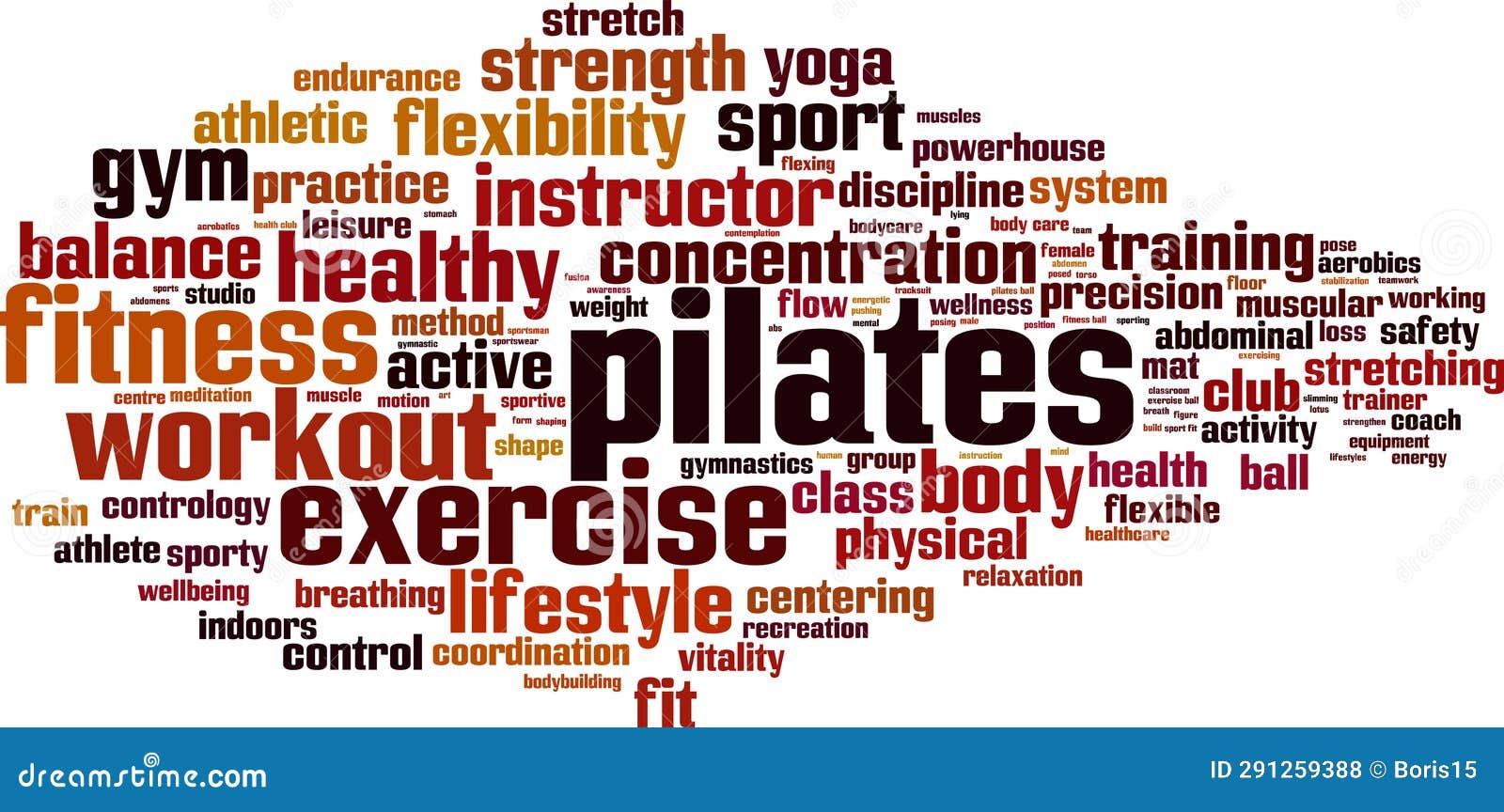 Word PILATES For Coloring. Vector Decorative Zentangle Object ...