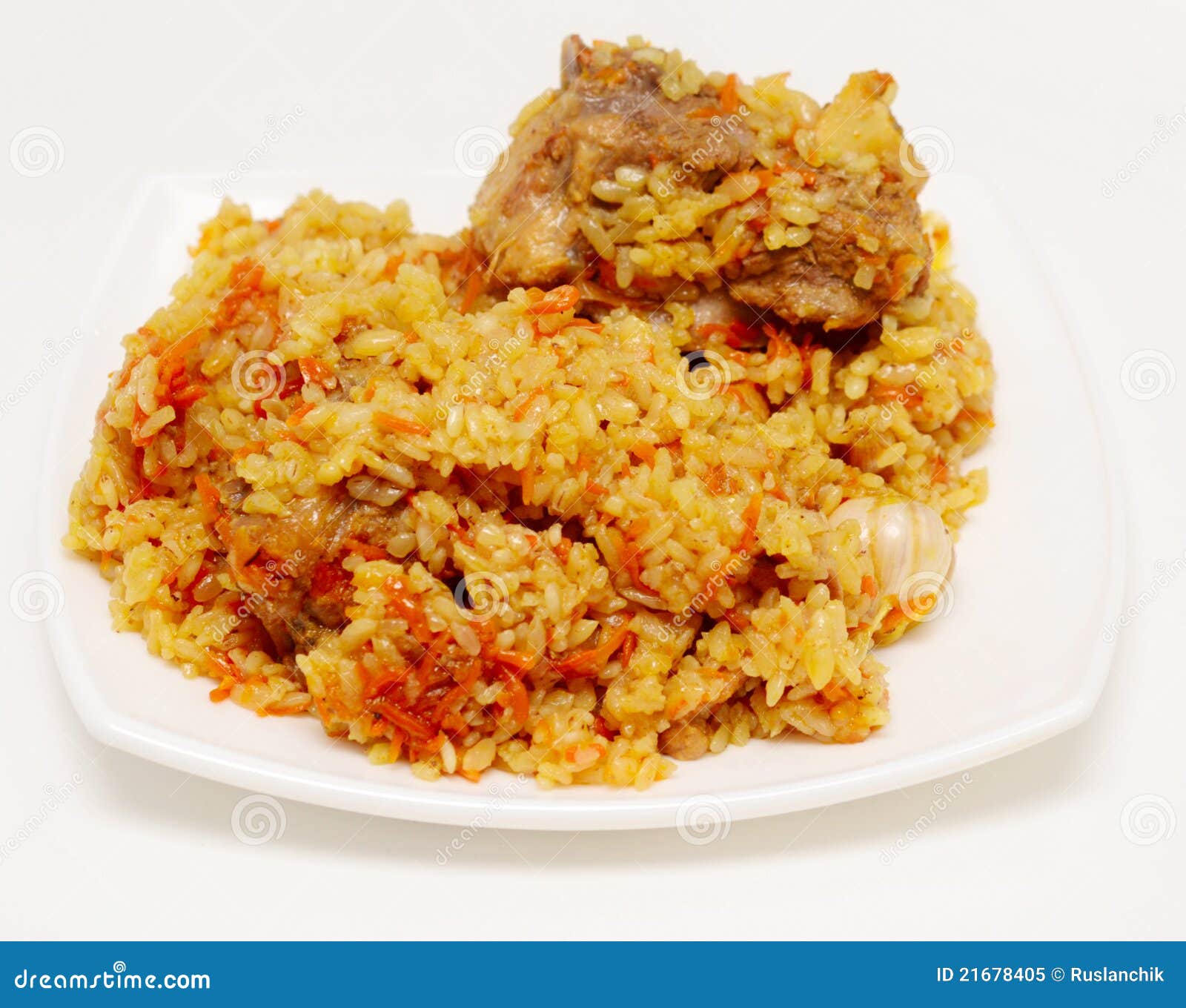 Pilau stock image. Image of food, plate, white, basmati - 21678405