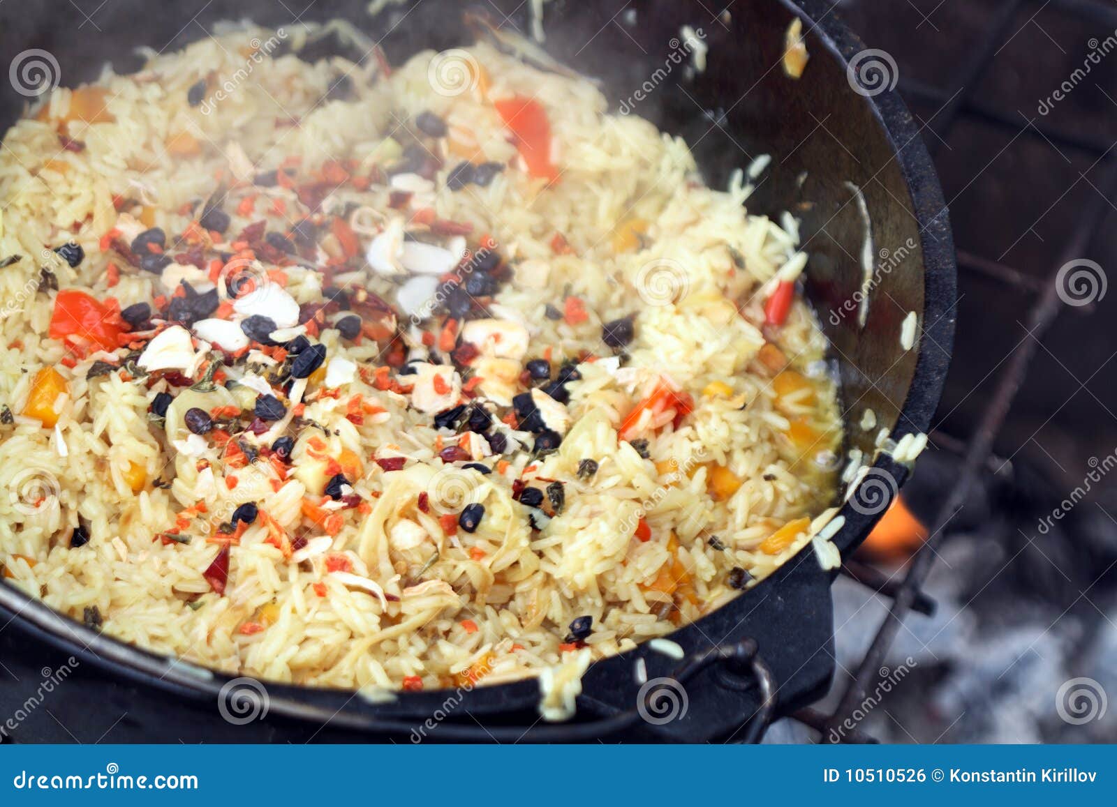 Pilau Cooking stock photo. Image of rice, setting, place - 10510526