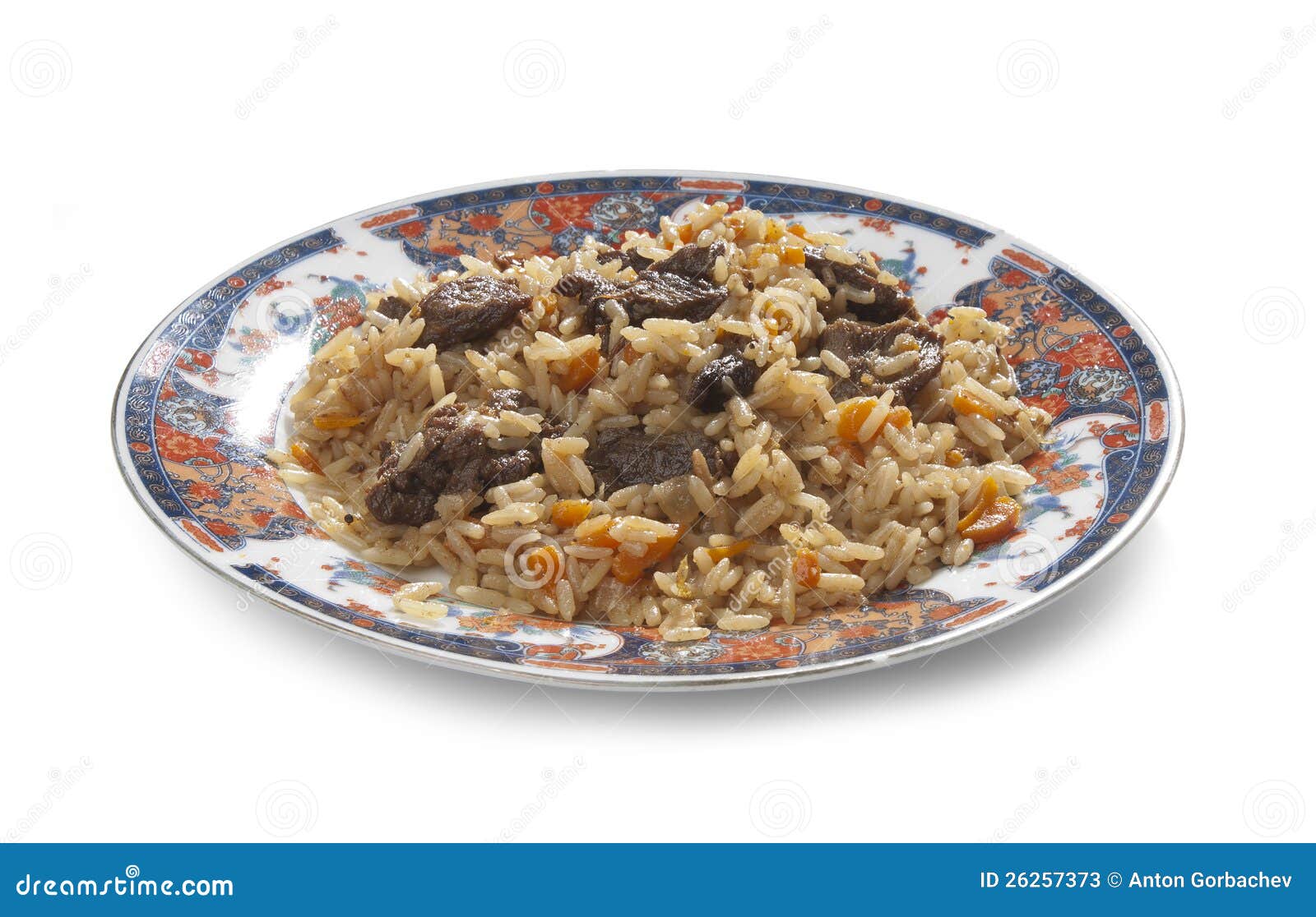 Pilau en placa imagen de archivo. Imagen de comida, perejil - 26257373