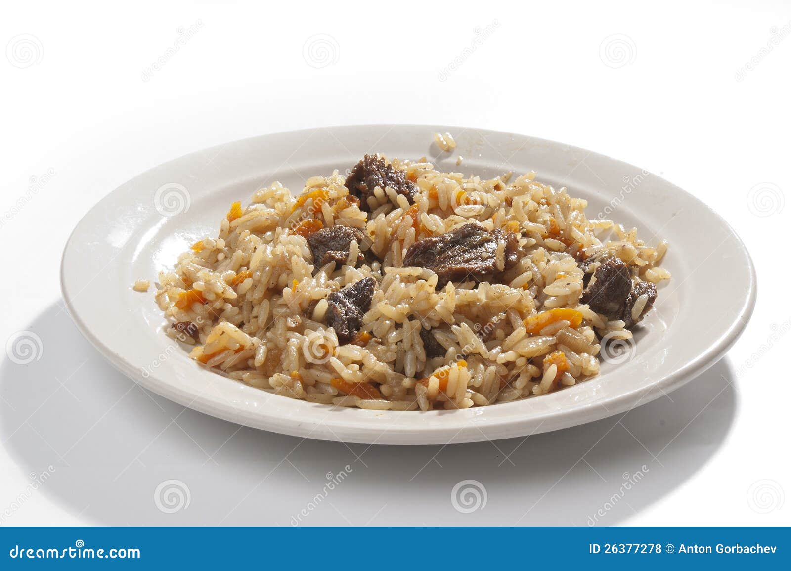 Pilau in the plate stock photo. Image of meal, ceramic - 26377278