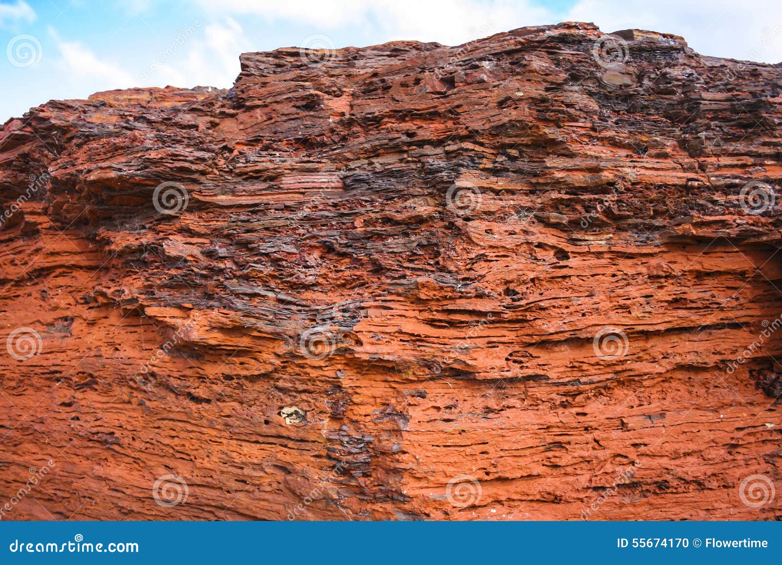 Pilbara Iron ore stock photo. Image of australia, beds - 55674170