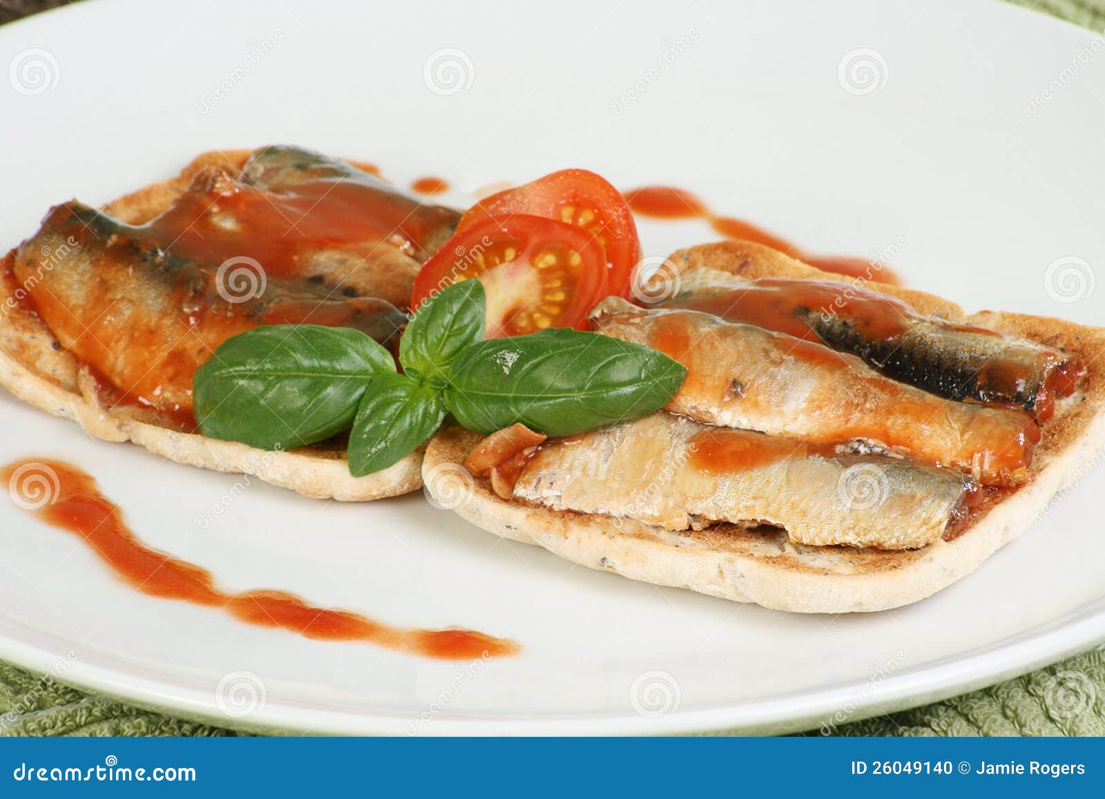 Pilchards on toast stock photo. Image of fresh, nutrition - 26049140