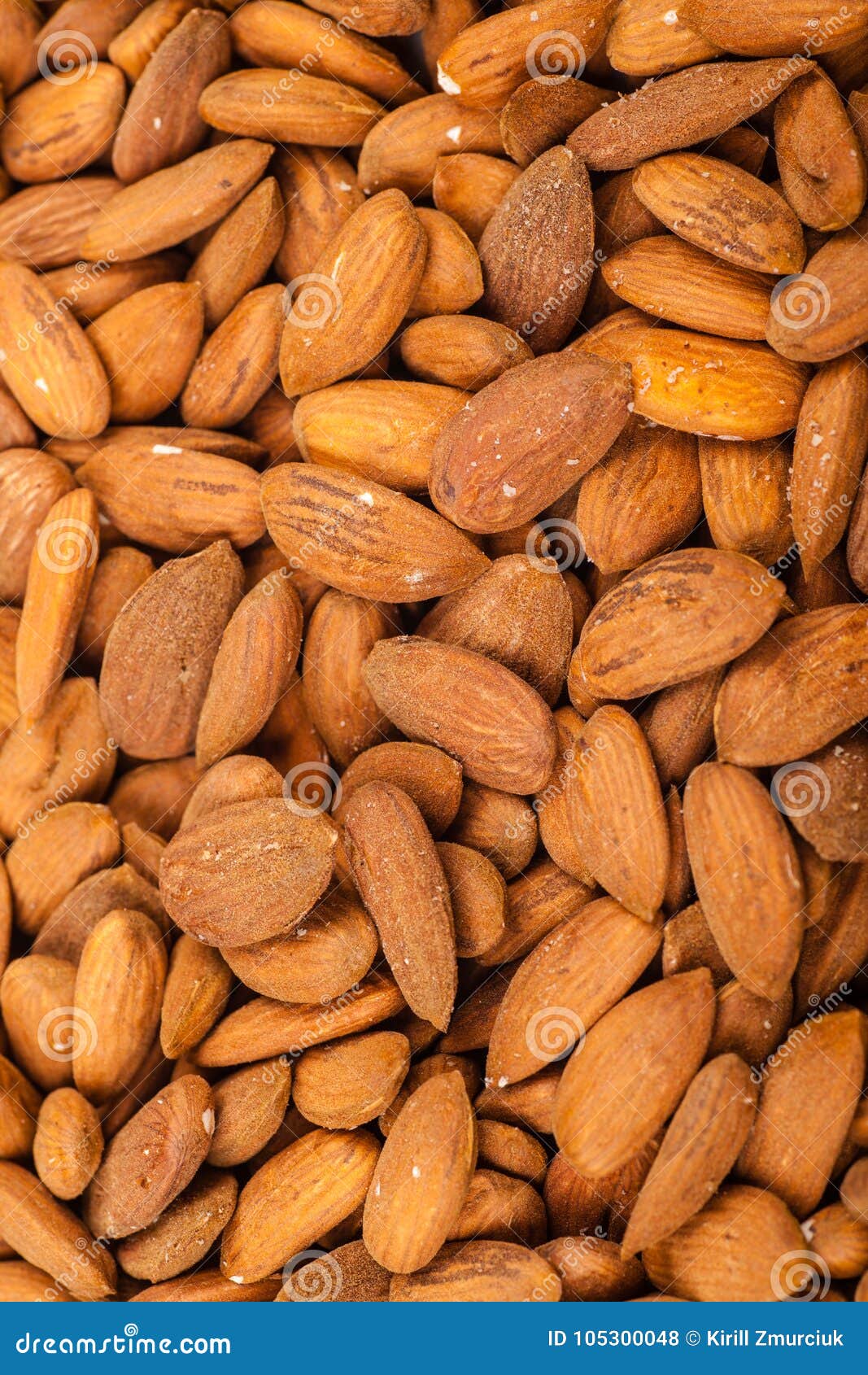 Pile of almond stock photo. Image of food, nuts, texture - 105300048
