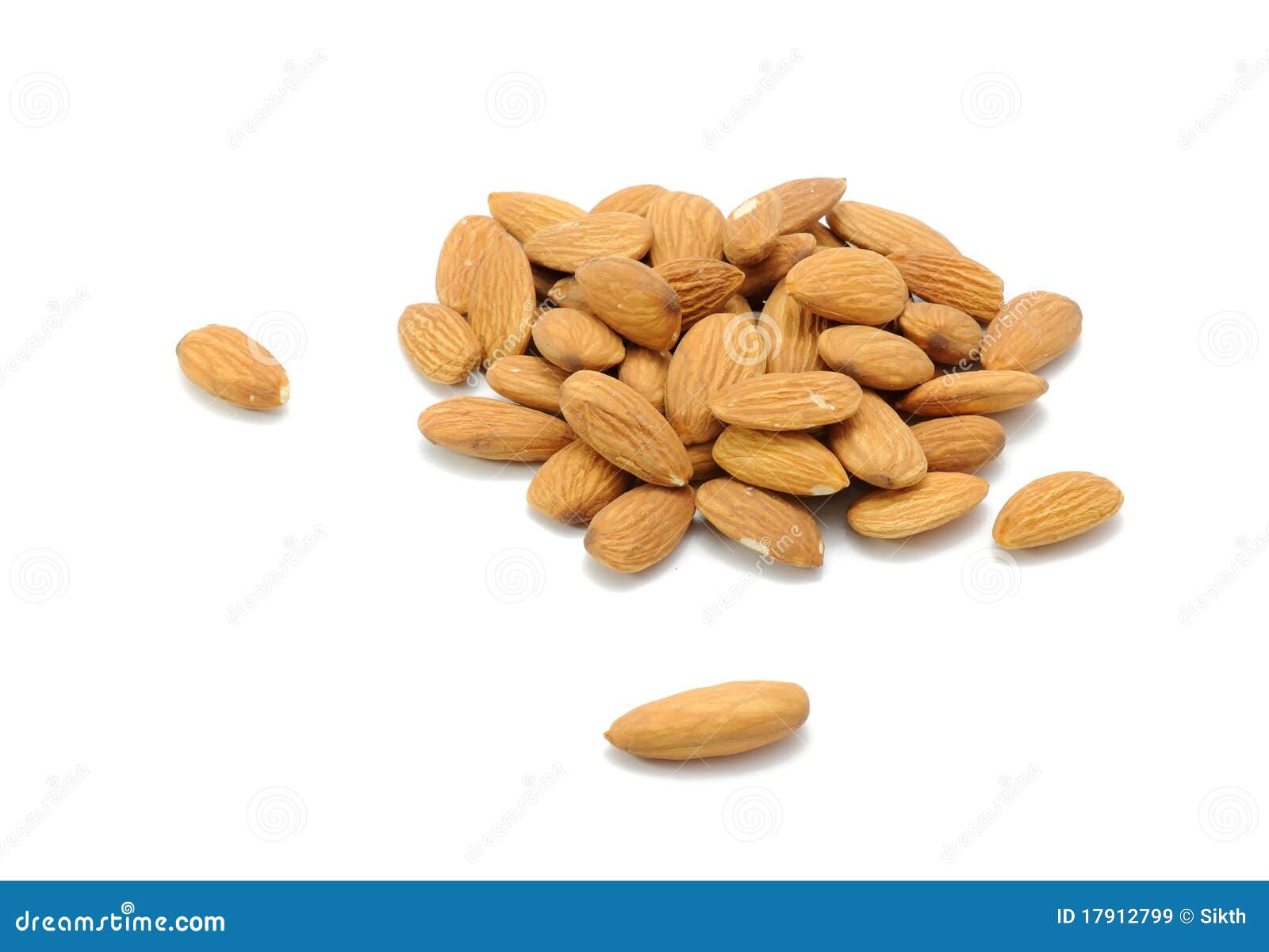 Pile of Almonds stock image. Image of diet, edible, protein - 17912799