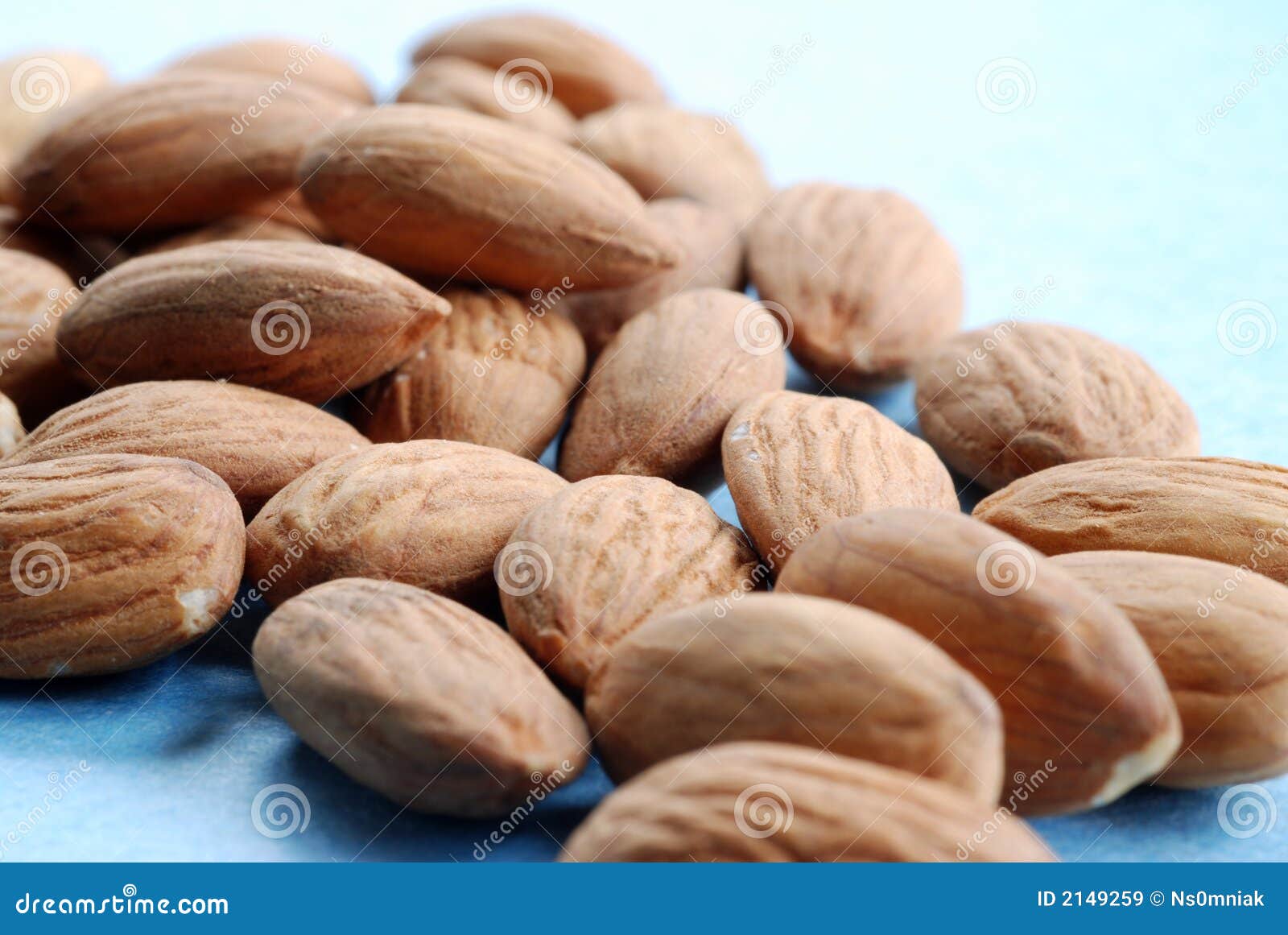 A pile of almonds stock image. Image of diet, protein - 2149259