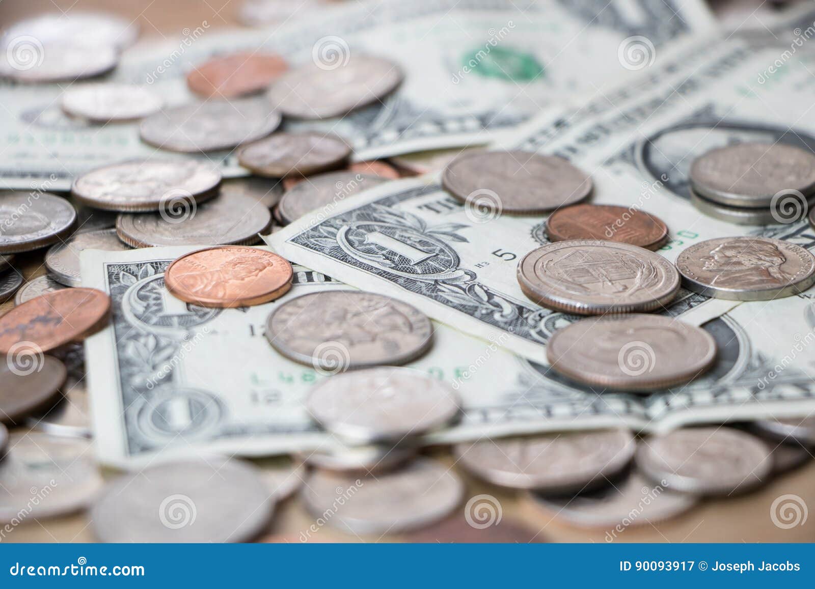Pile of American Currency Closeup Stock Image - Image of money, closeup ...