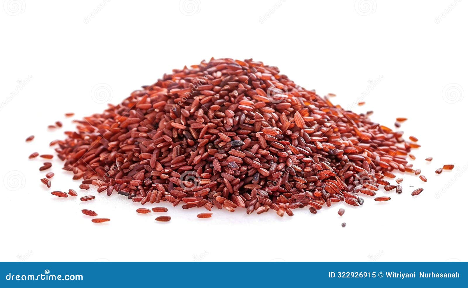 A Pile of Angkak or Red Fermented Rice Isolated in the White Background ...