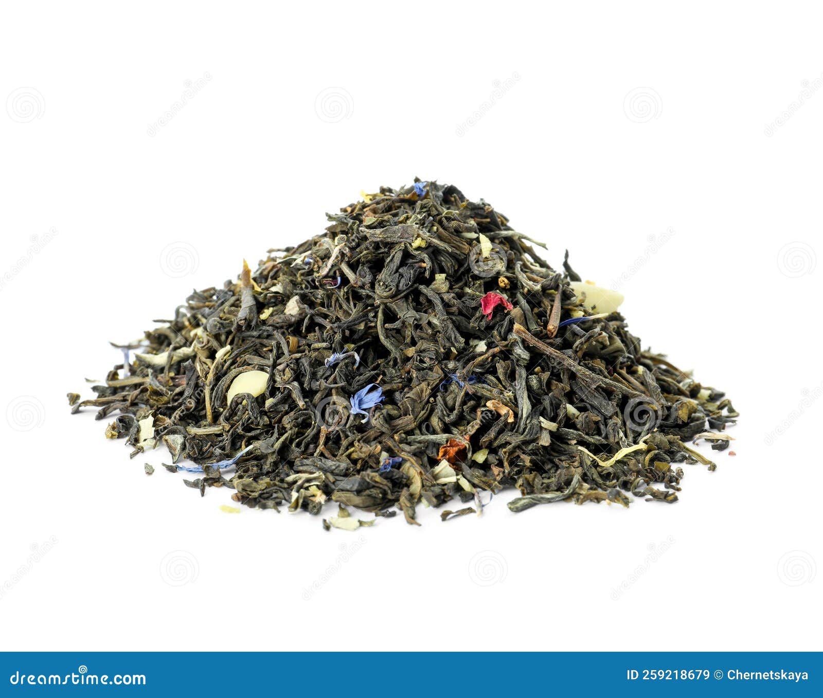Pile of Aromatic Herbal Tea Isolated on White Stock Image - Image of ...