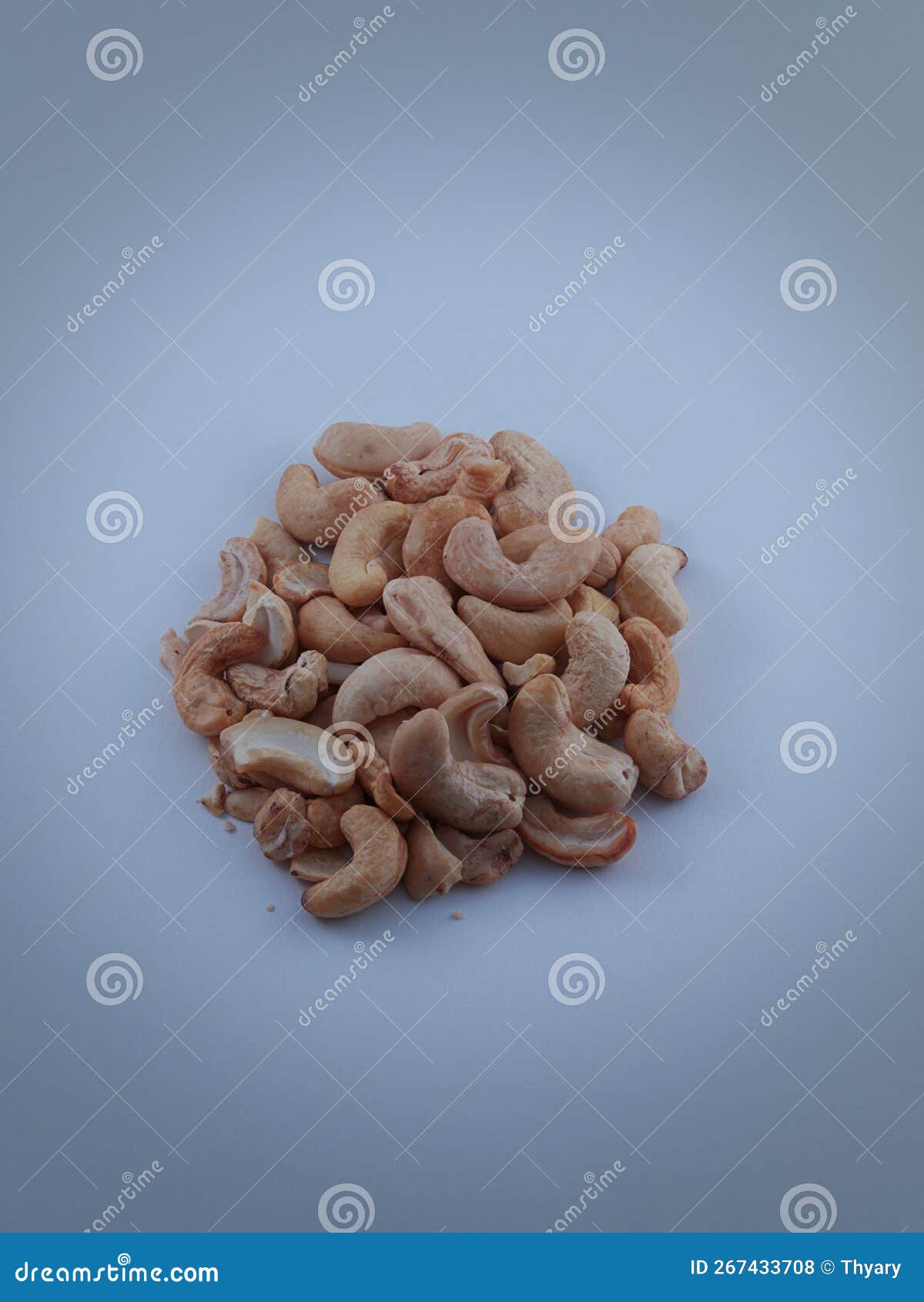 Pile of Ashew Nuts on a White Background Stock Photo - Image of brown ...