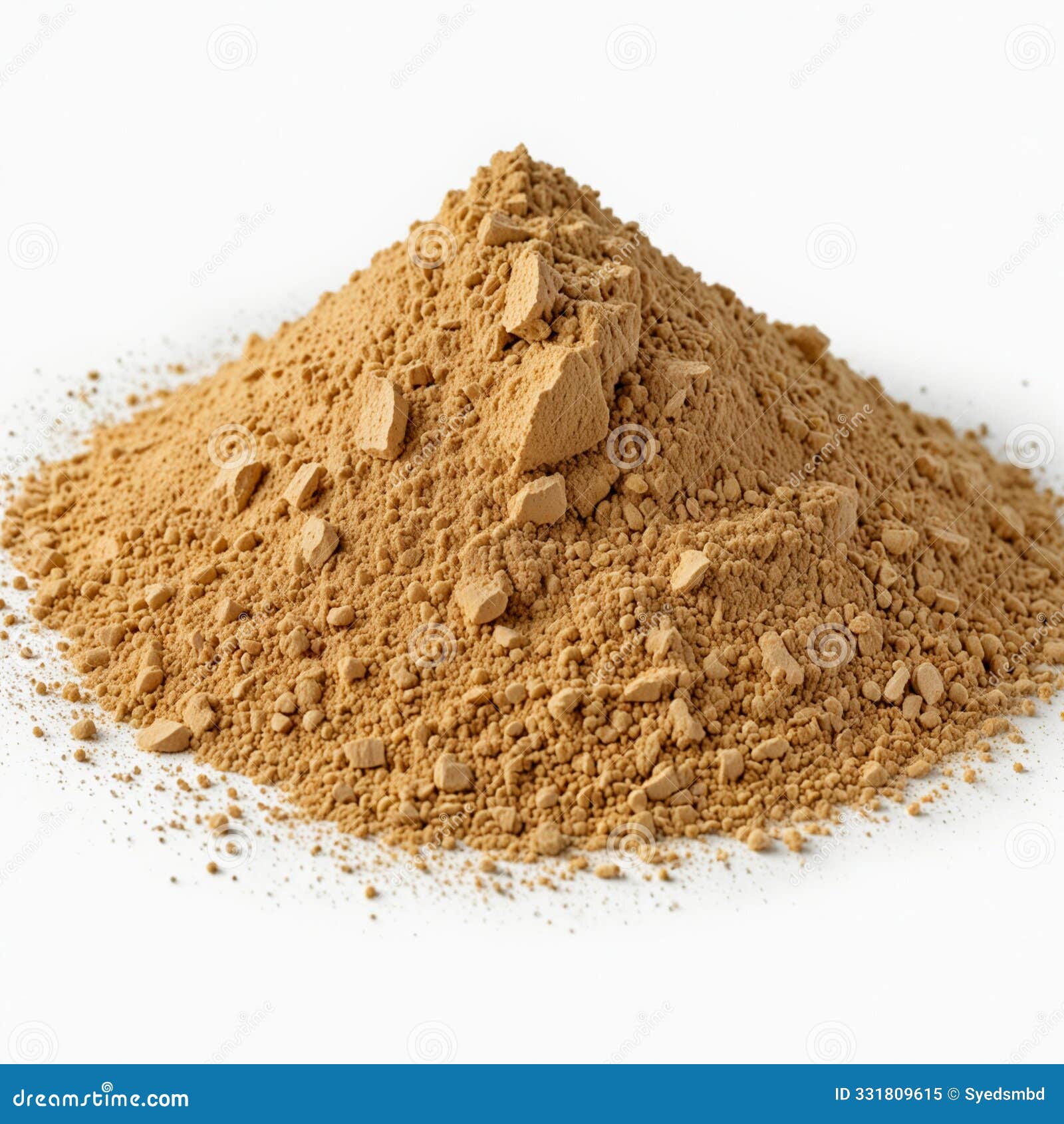 Pile of Ashwagandha Powder, Isolated on White Background Stock ...