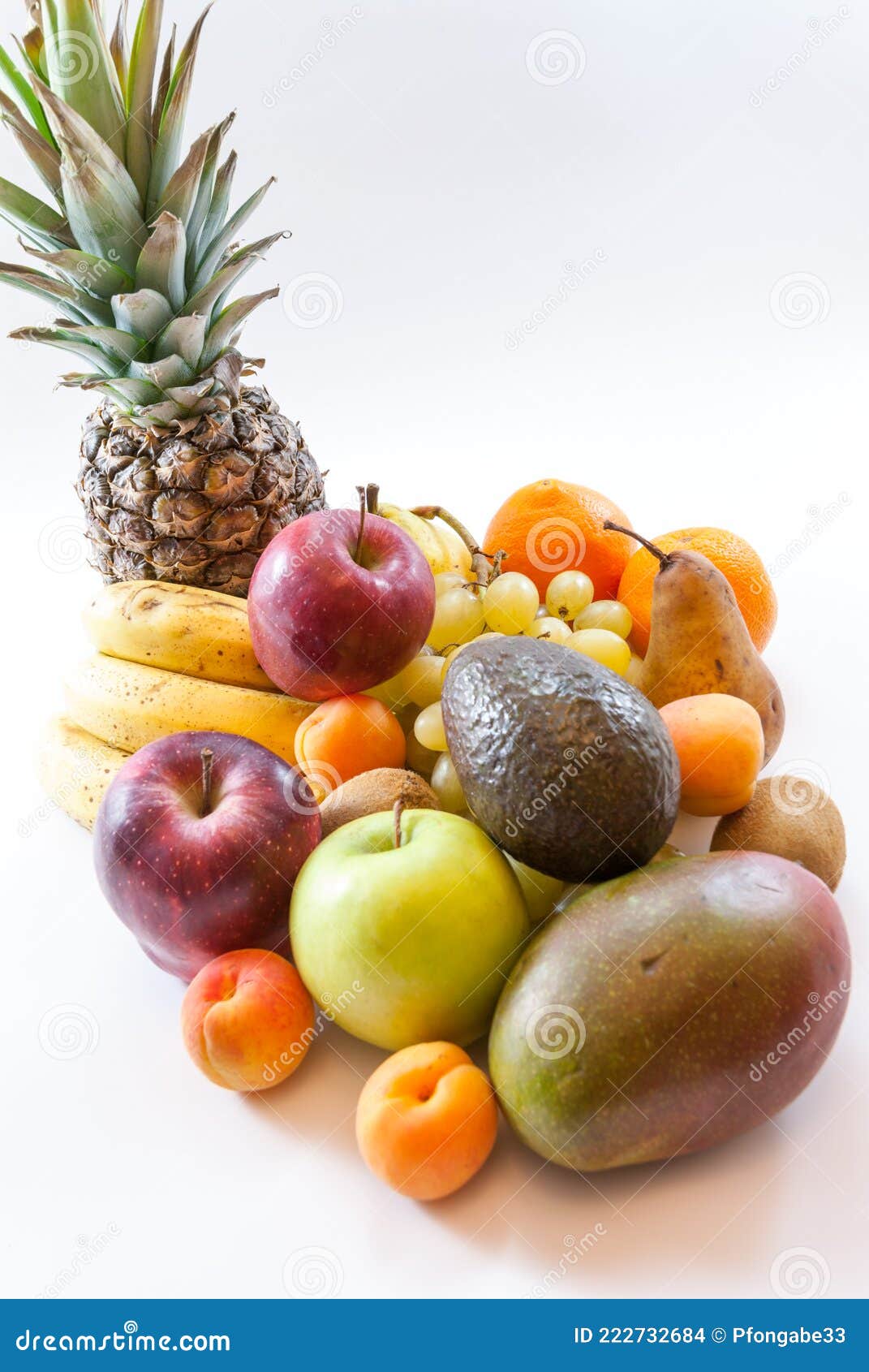 Pile of assorted fruits stock photo. Image of green - 222732684