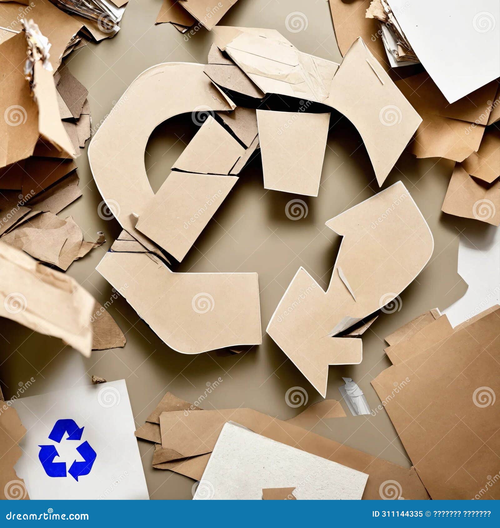 Assorted Paper And Cardboard Materials In Pile Stock Photo ...