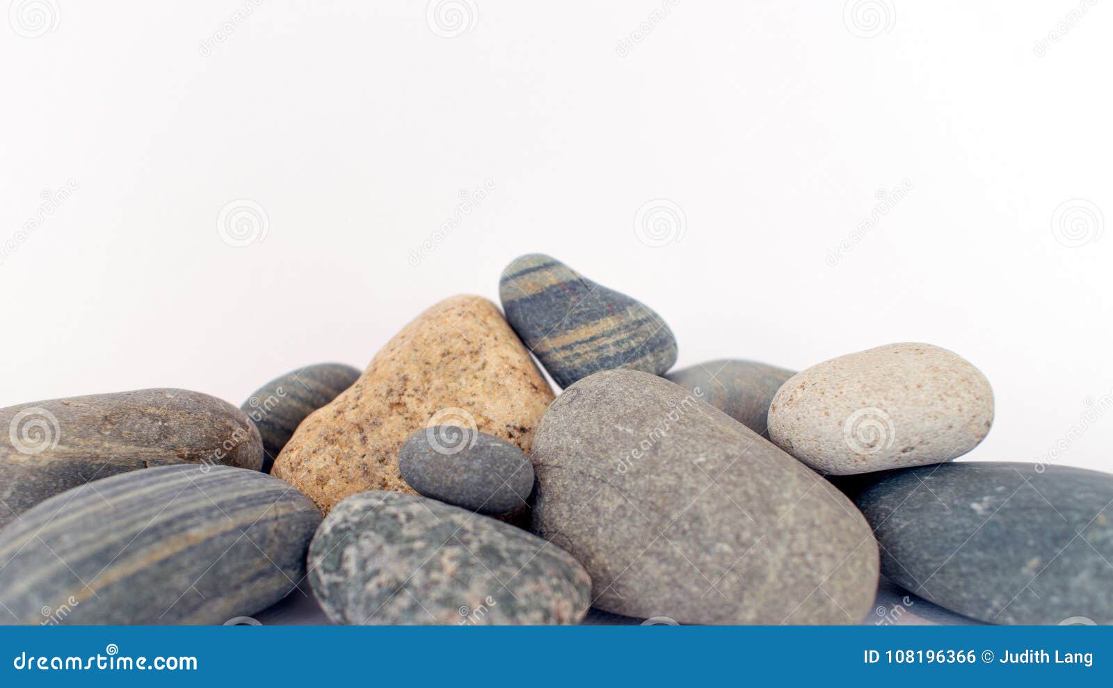 A Pile of Assorted Smooth Sea Rocks Stock Photo - Image of closeup ...