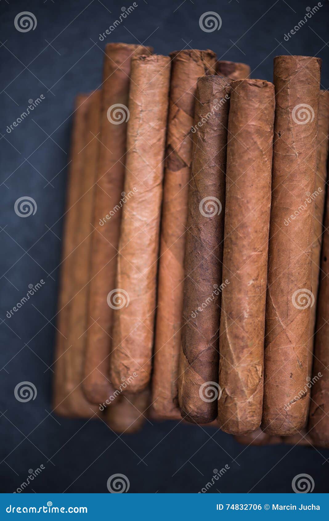 Pile of authentic cigars stock photo. Image of label - 74832706