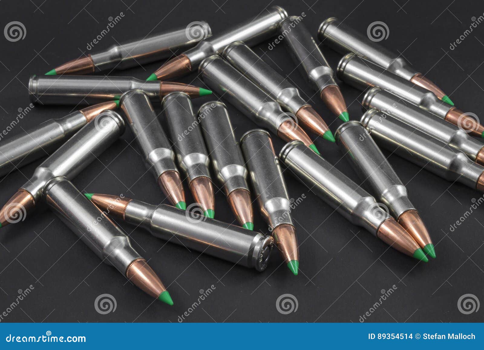 3 Rifle Rounds In A Row Royalty-Free Stock Photography | CartoonDealer ...