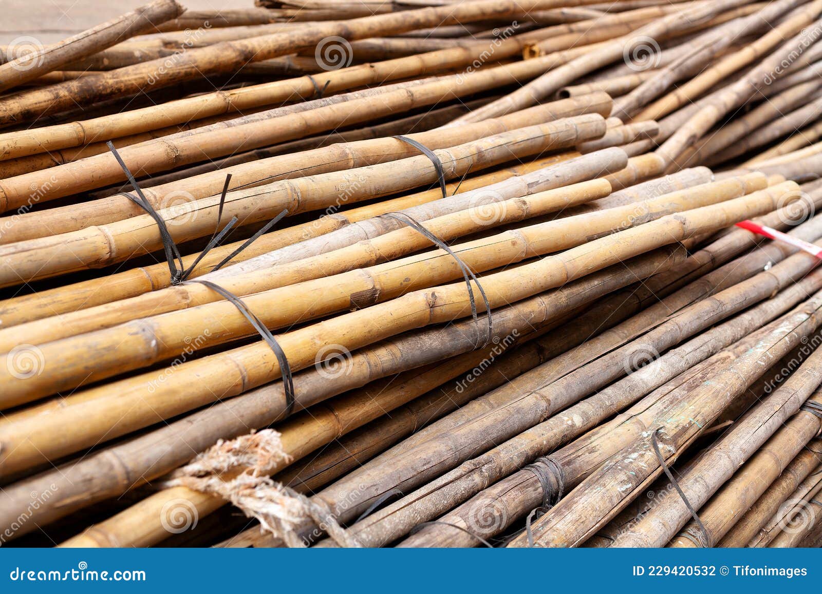 A pile of bamboo rods stock photo. Image of east, asian - 229420532