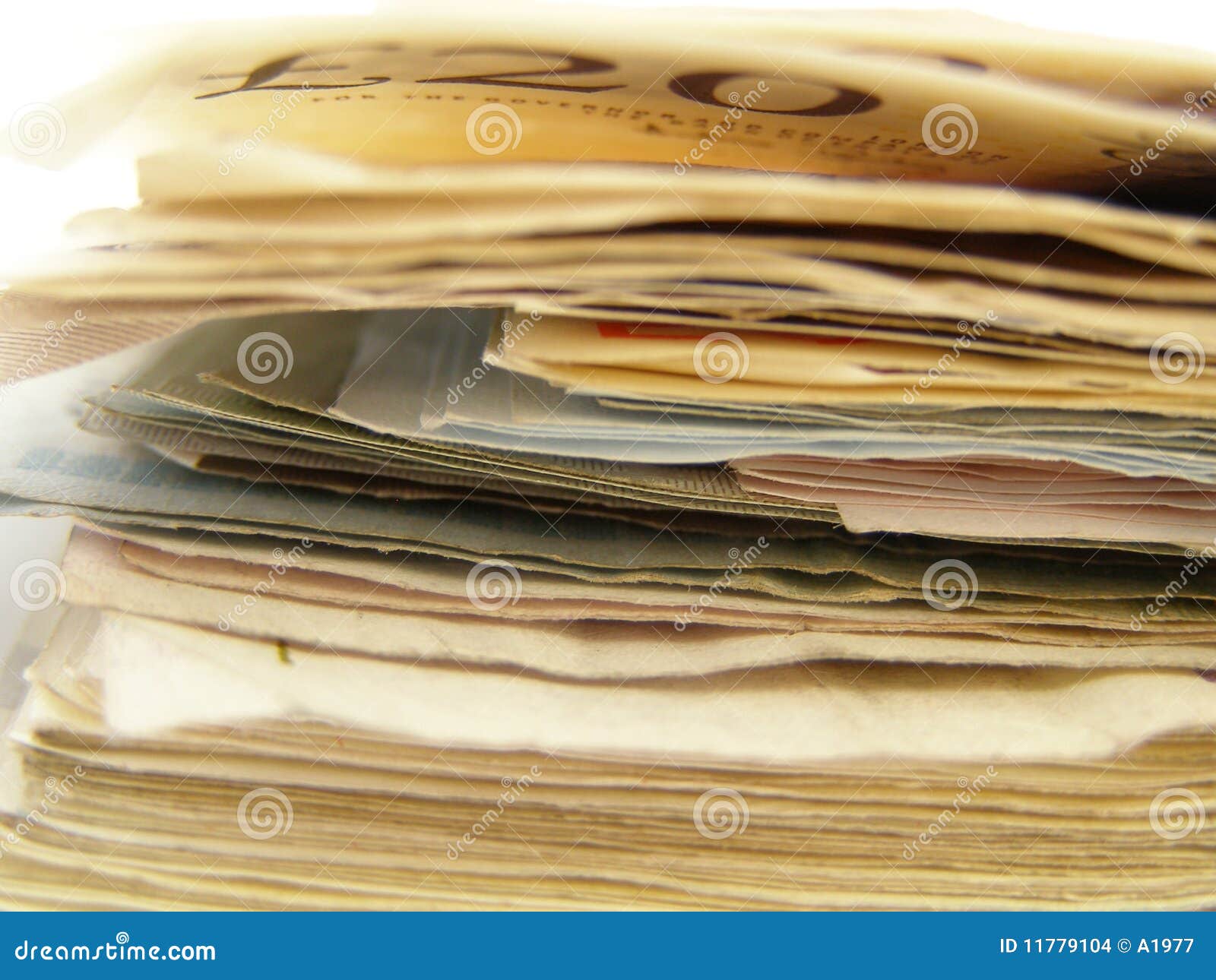 A pile of banknotes stock photo. Image of commerce, money - 11779104