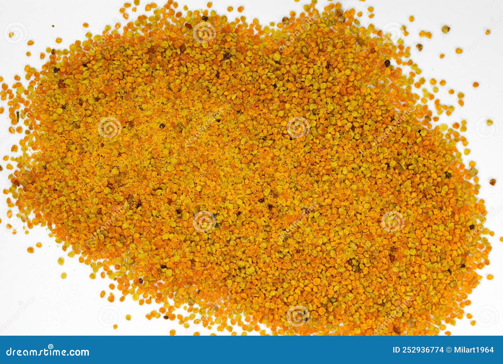 Pile of Bee Pollen Isolated Stock Photo - Image of brown, apiculture ...