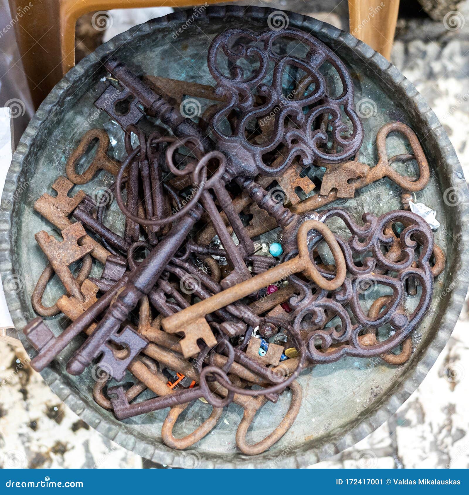 Pile of big keys stock image. Image of keys, rusty, rusted - 172417001