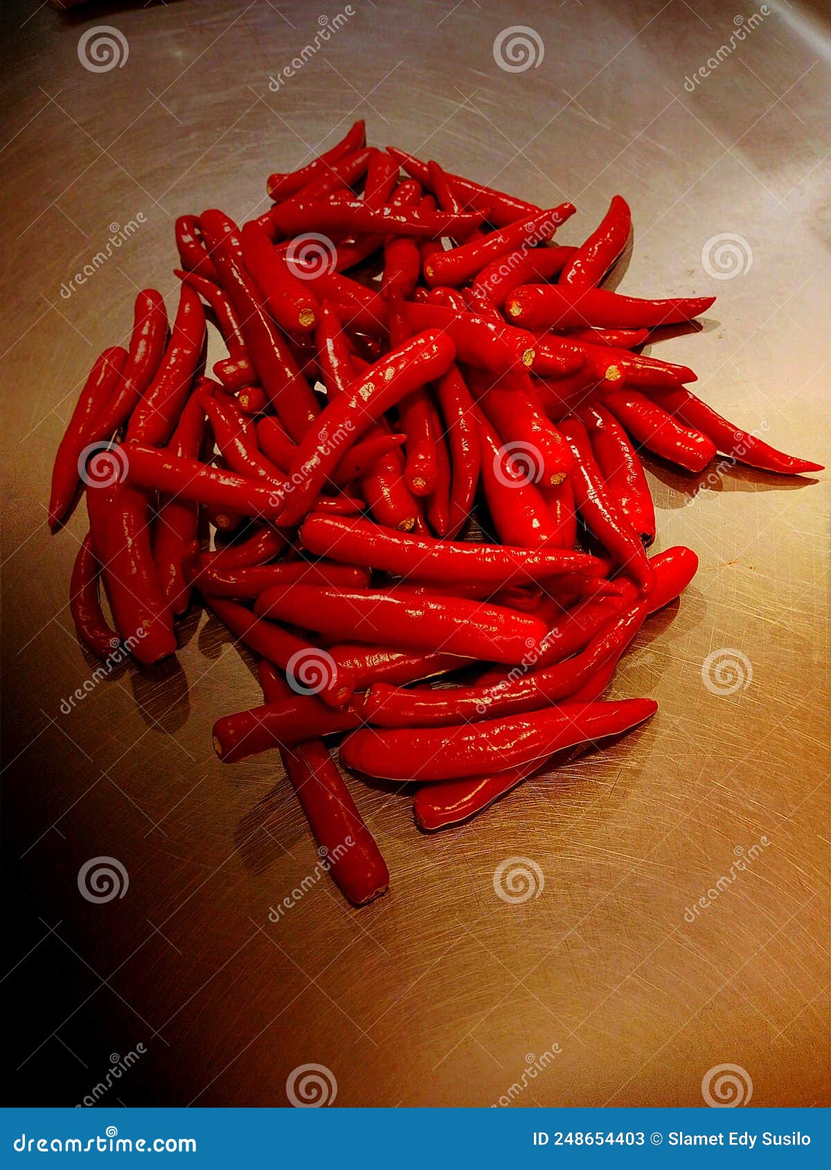 Pile of Big Red Chilli stock image. Image of pile, chilli - 248654403