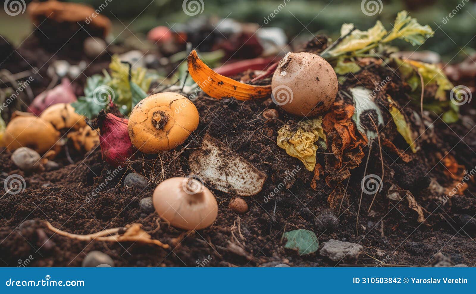 A Pile of Biodegradable Compost Spread on the Ground To Improve ...