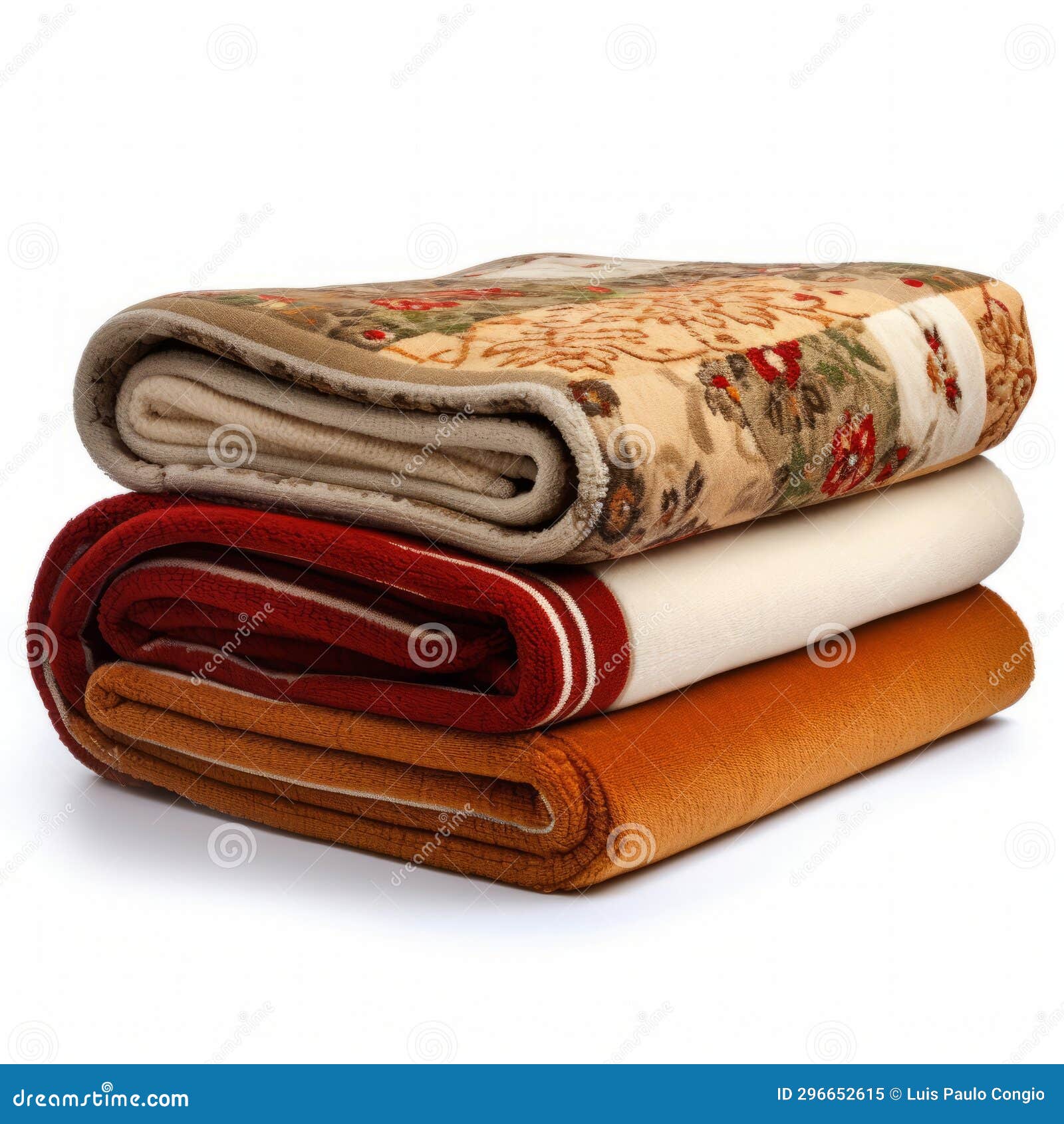 A Cozy Stack of Soft, Warm, Comforting Blankets Stock Image - Image of ...