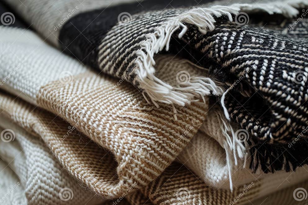 Stack of Blankets stock illustration. Illustration of stacked - 307146921