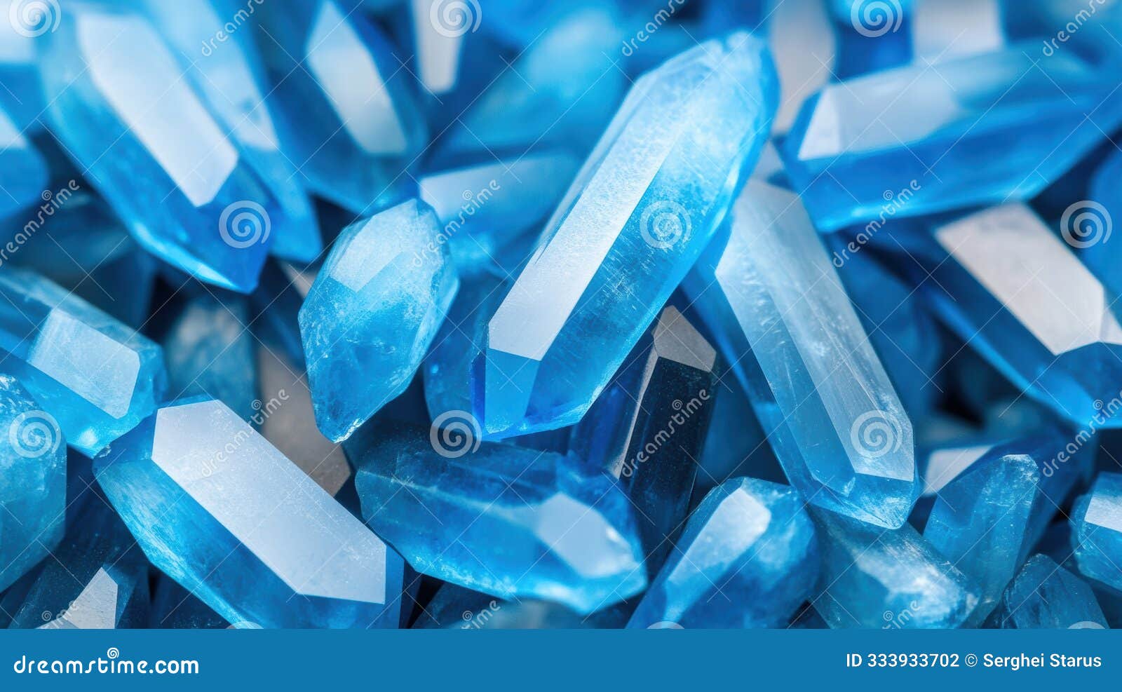 A Pile of Blue Crystals on Top of Each Other, AI Stock Photo - Image of ...