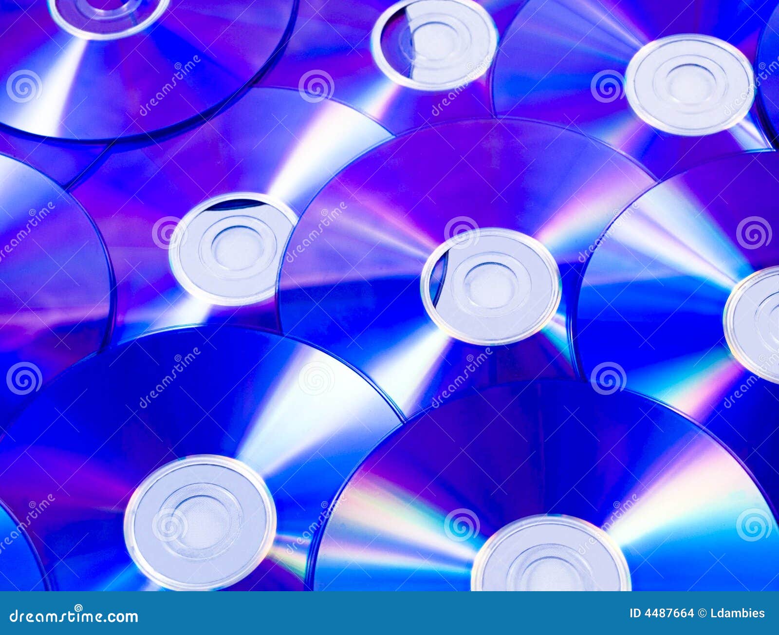 Pile of blue DVD discs stock photo. Image of record, music - 4487664