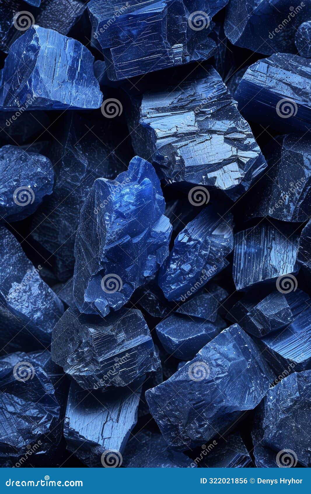 A Pile of Blue Rocks Sit in a Triangular Pattern Next To Each Other ...