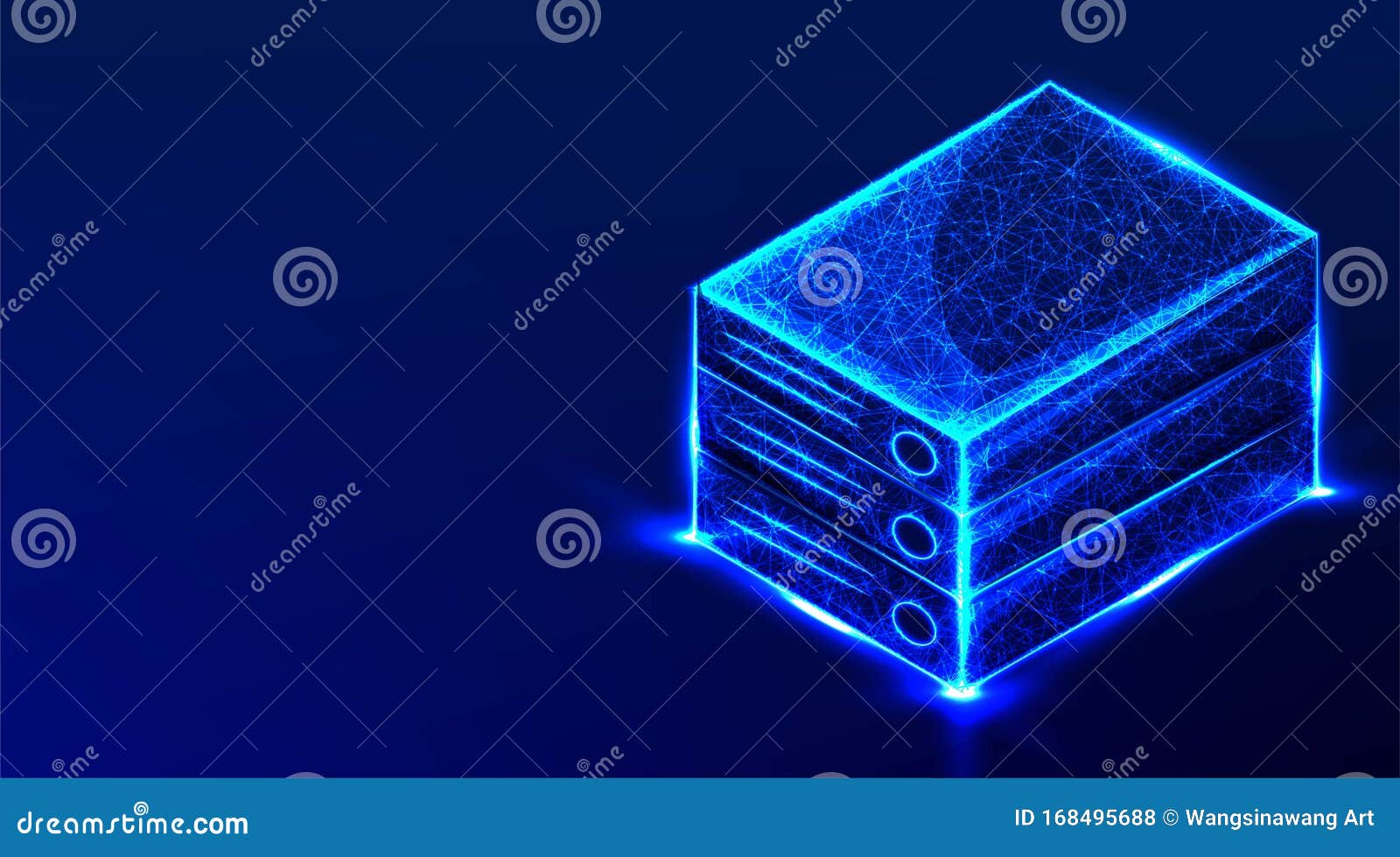 Pile of Book. Abstract Low Poly Wireframe Mesh Design. from Connecting ...