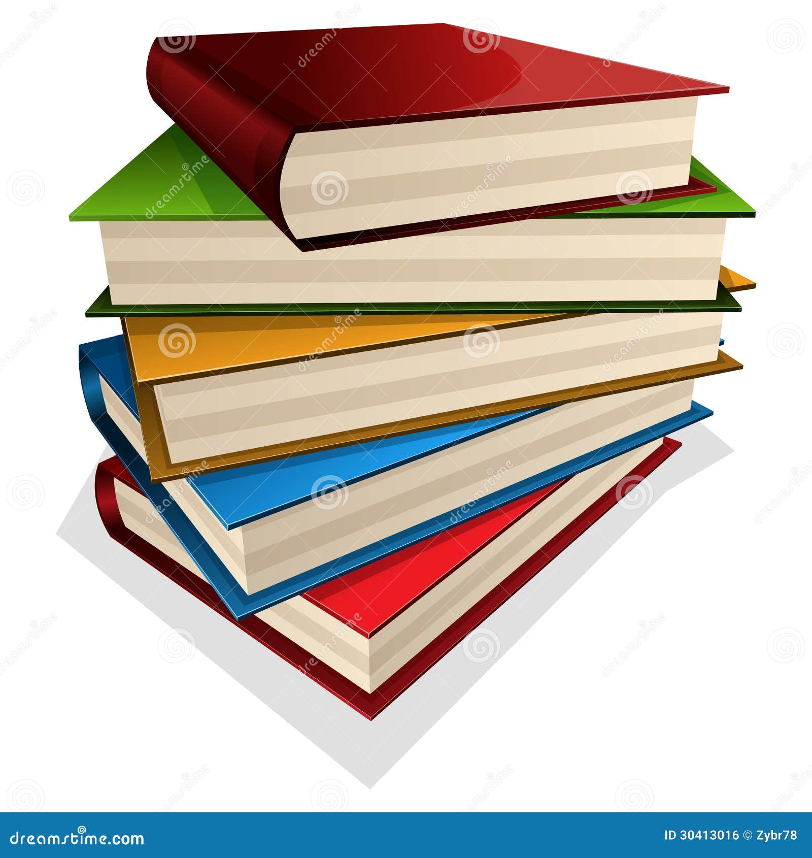 Pile of books stock vector. Illustration of pile, stack - 30413016