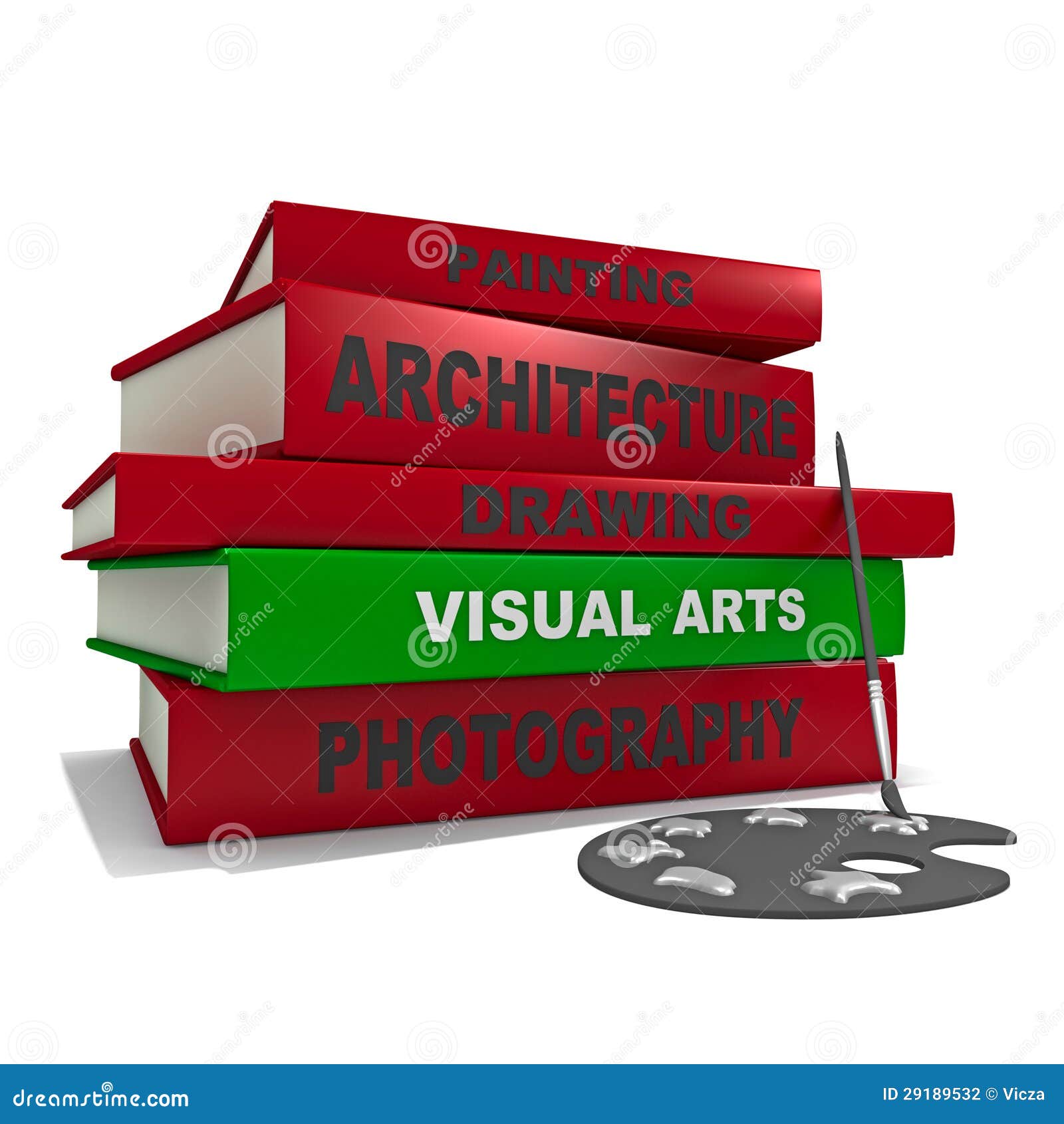 Pile of Books - Visual Arts Stock Illustration - Illustration of stack ...