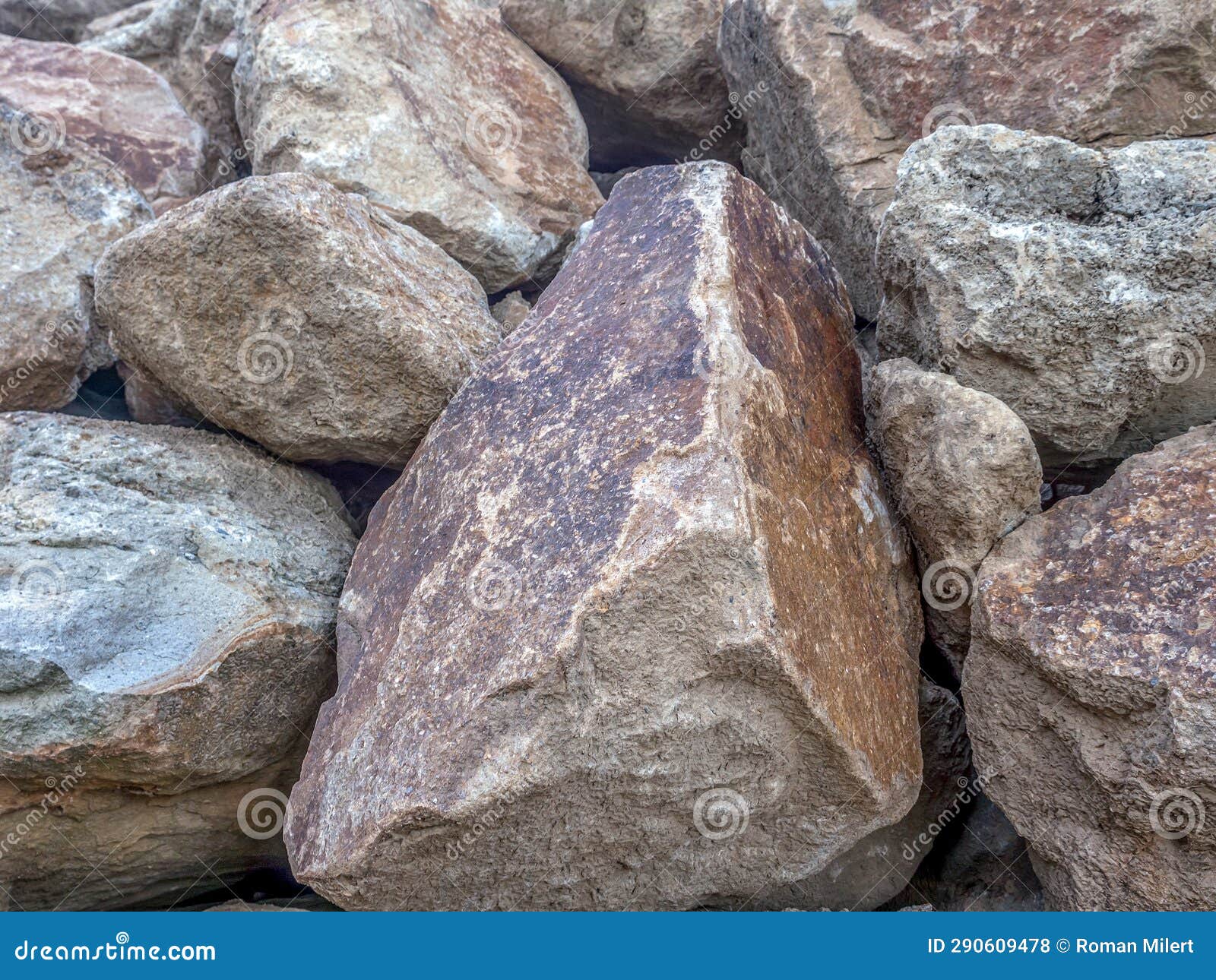 Pile of boulders stock photo. Image of grey, rock, boulder - 290609478